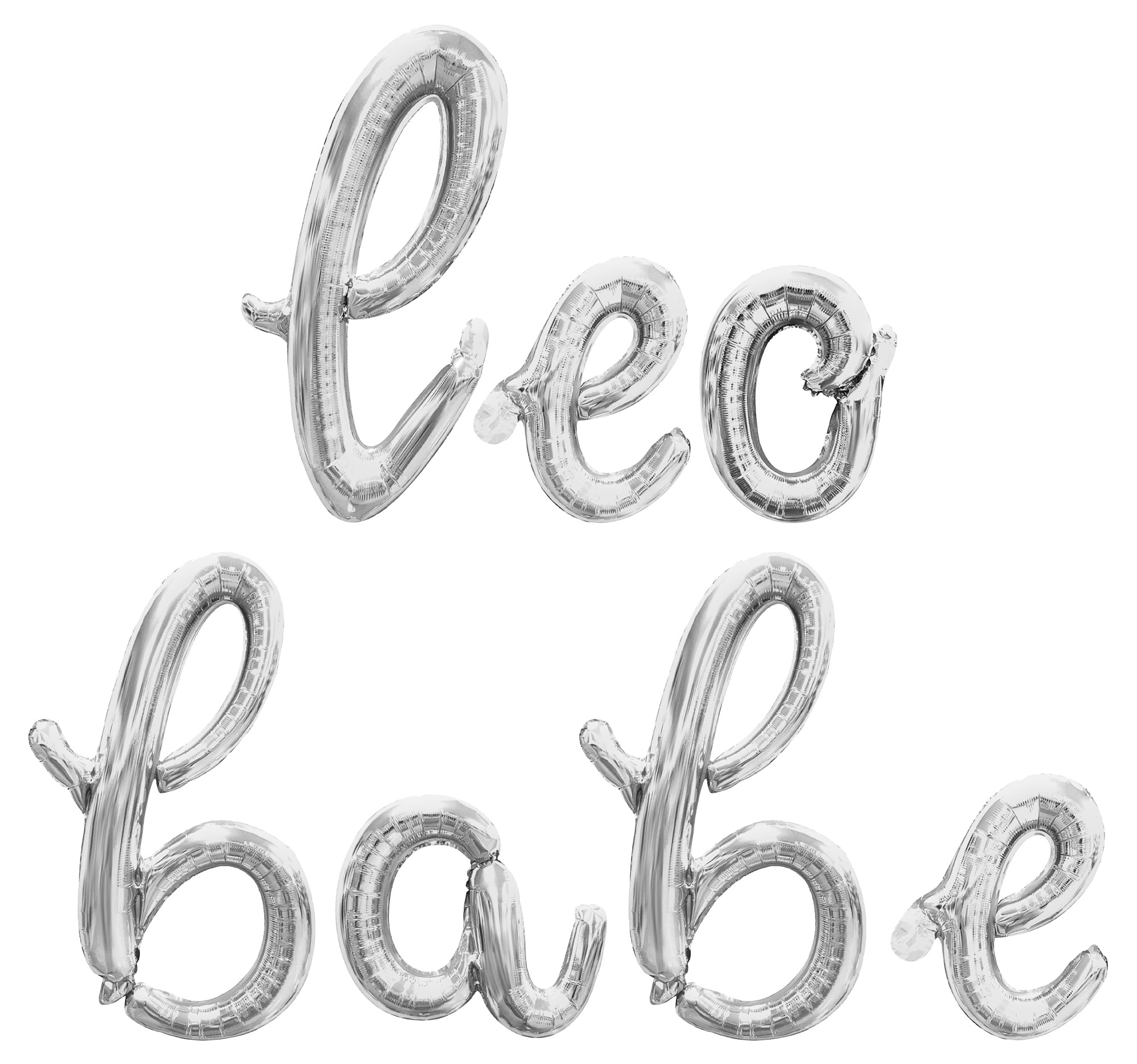 Cursive Script Letter Balloons - LEO BABE 16" Inch Alphabet Letters ...