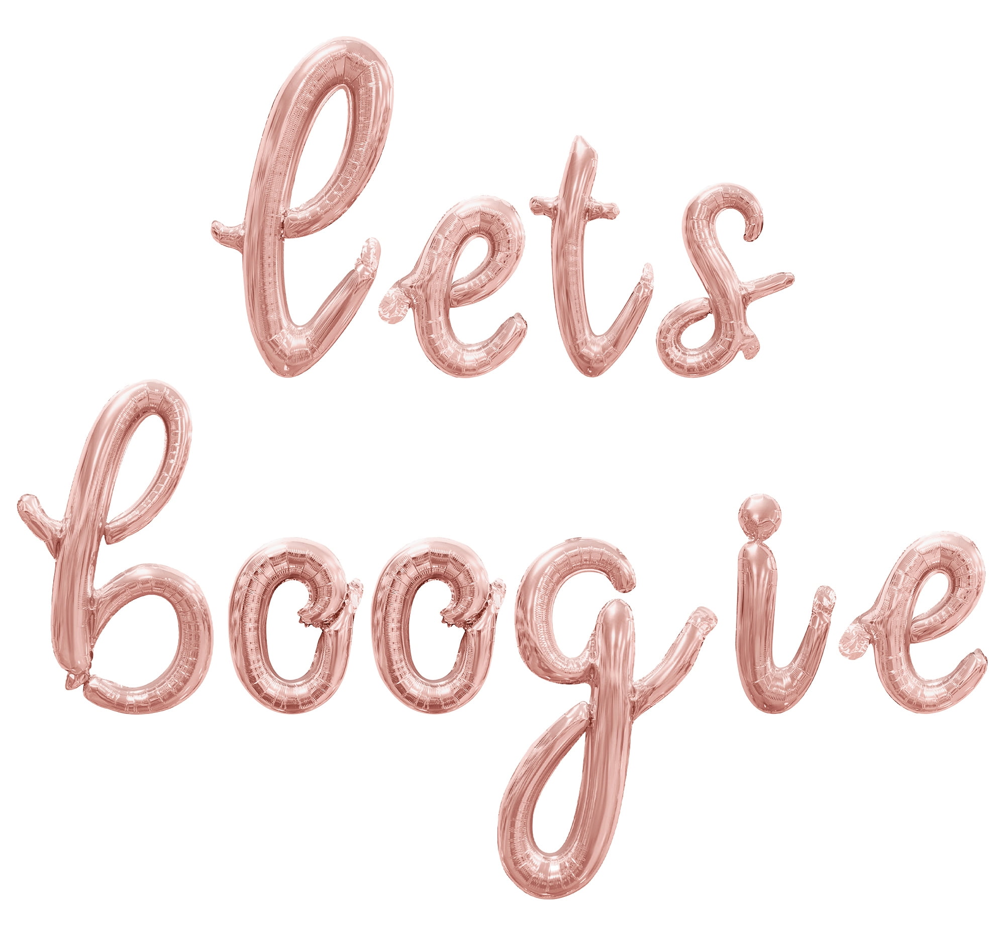 Cursive Script Letter Balloons - LETS BOOGIE 16" Inch Alphabet Letters ...