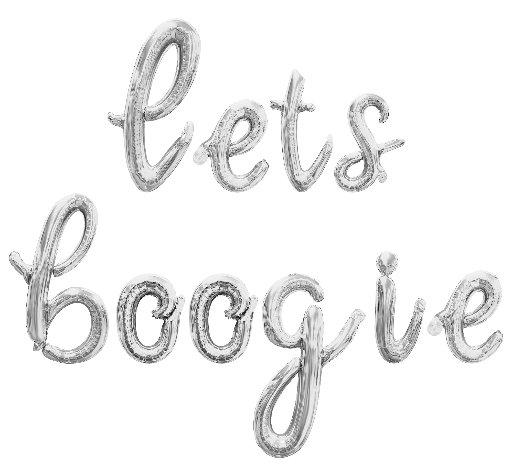 Cursive Script Letter Balloons - LETS BOOGIE 16" Inch Alphabet Letters ...