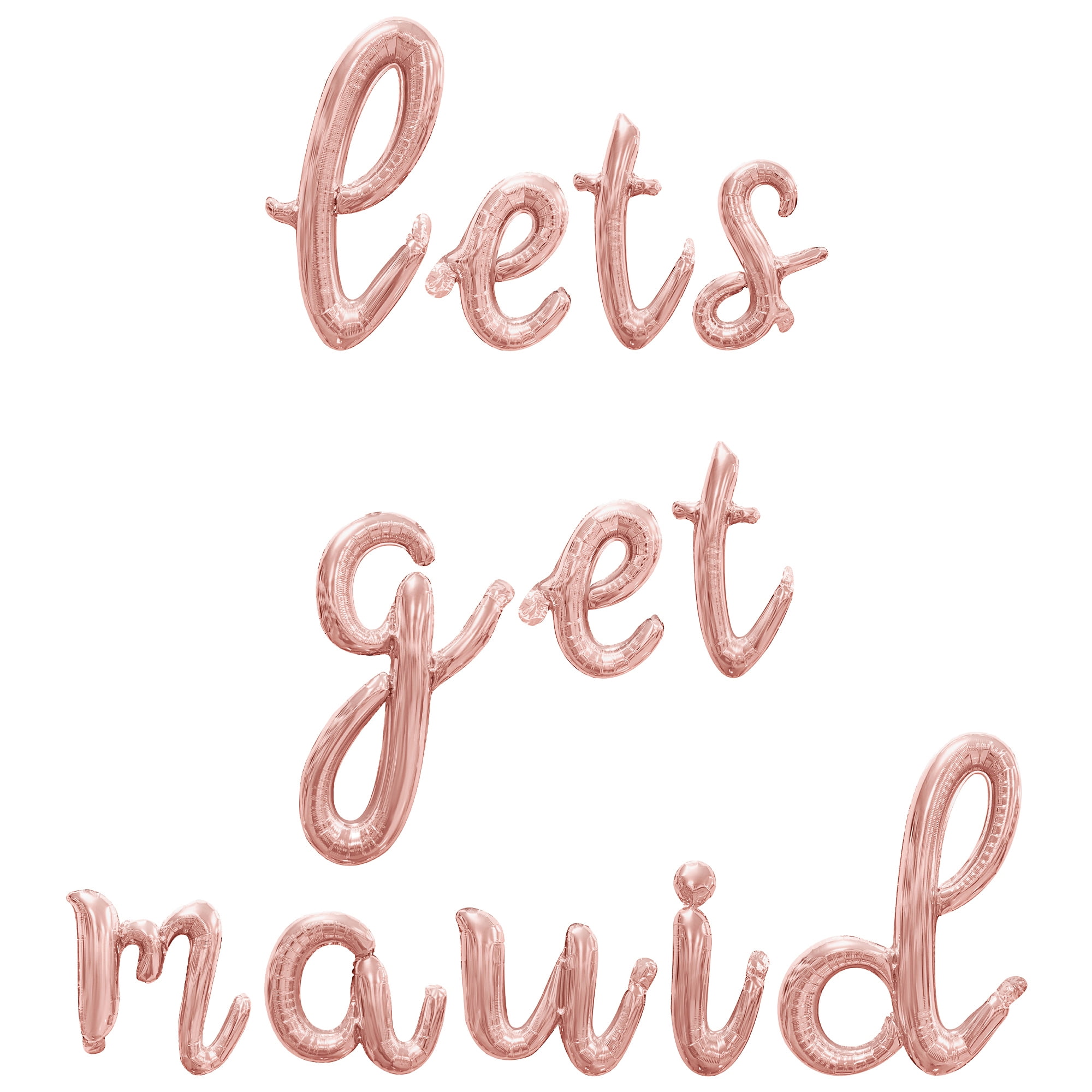 Cursive Script Letter Balloons - LETS GET MAUID 16" Inch Alphabet ...
