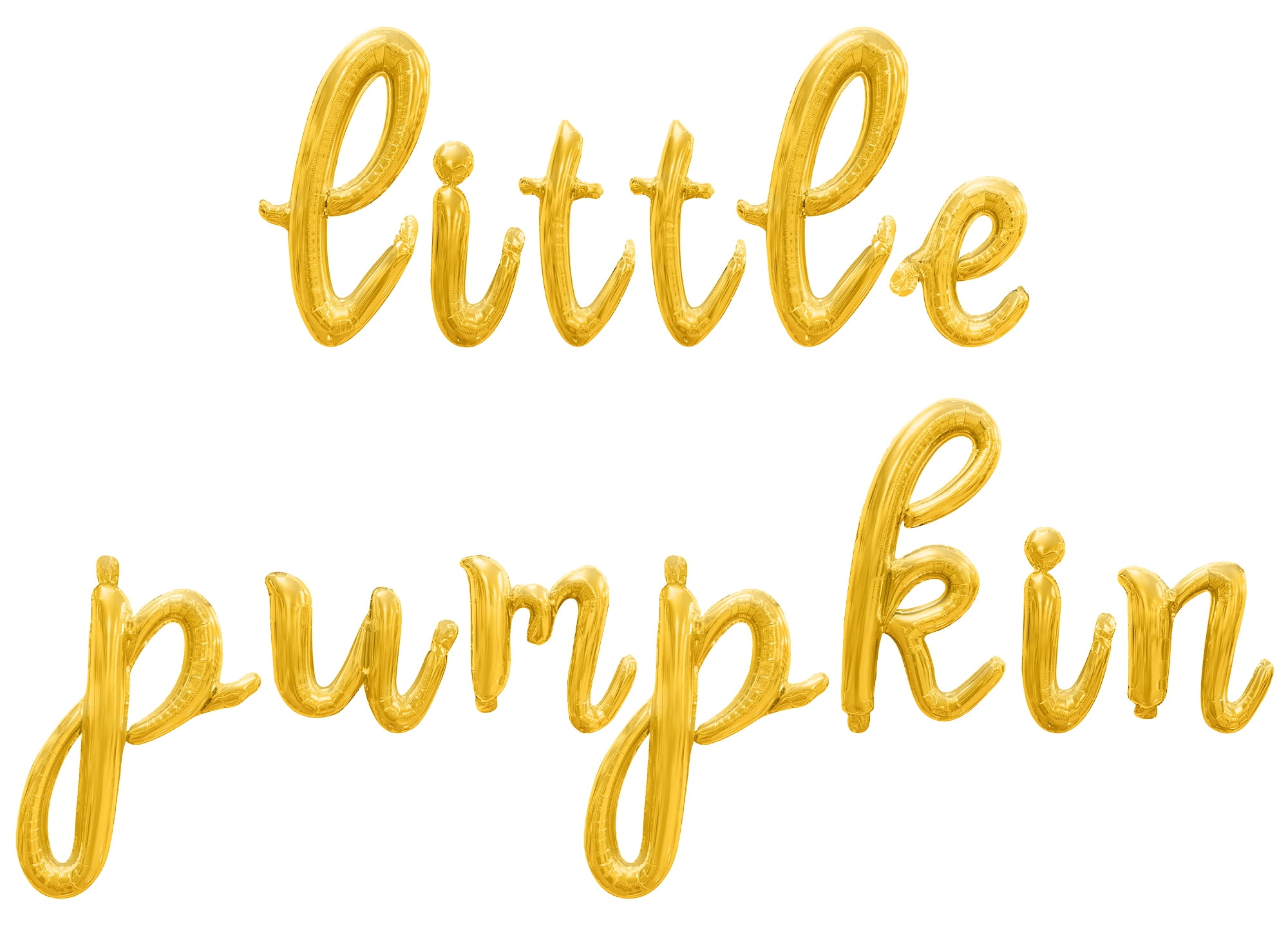 Cursive Script Letter Balloons - LITTLE PUMPKIN 16" Inch Alphabet ...