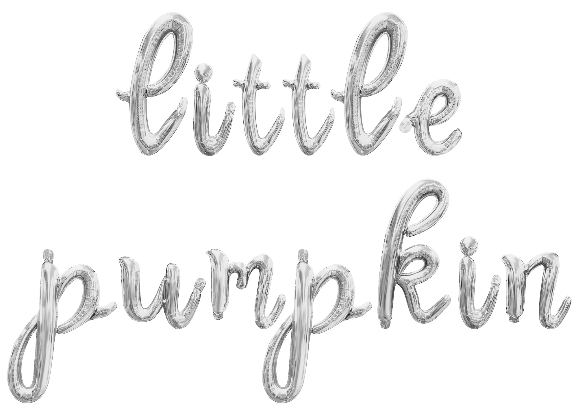 Cursive Script Letter Balloons - LITTLE PUMPKIN 16" Inch Alphabet ...