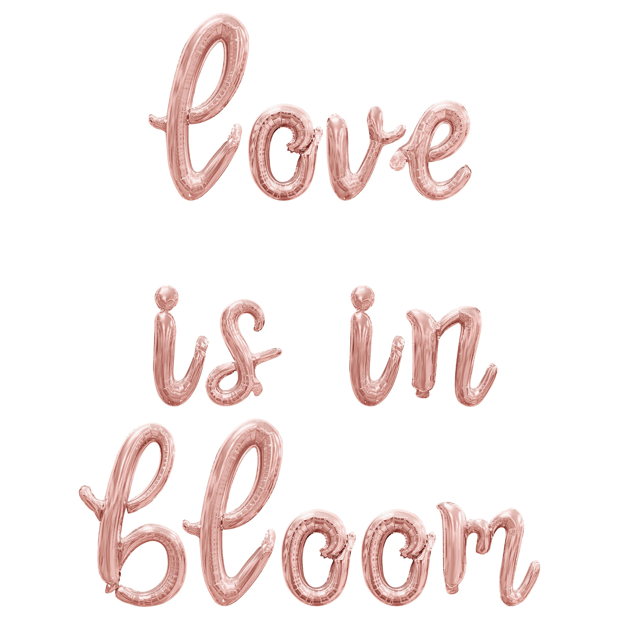 Cursive Script Letter Balloons - LOVE IS IN BLOOM 16" Inch Alphabet ...