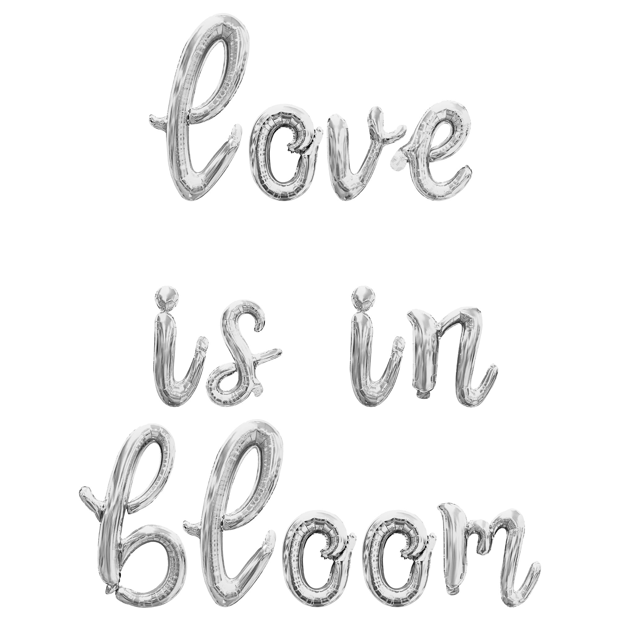 Cursive Script Letter Balloons - LOVE IS IN BLOOM 16" Inch Alphabet ...
