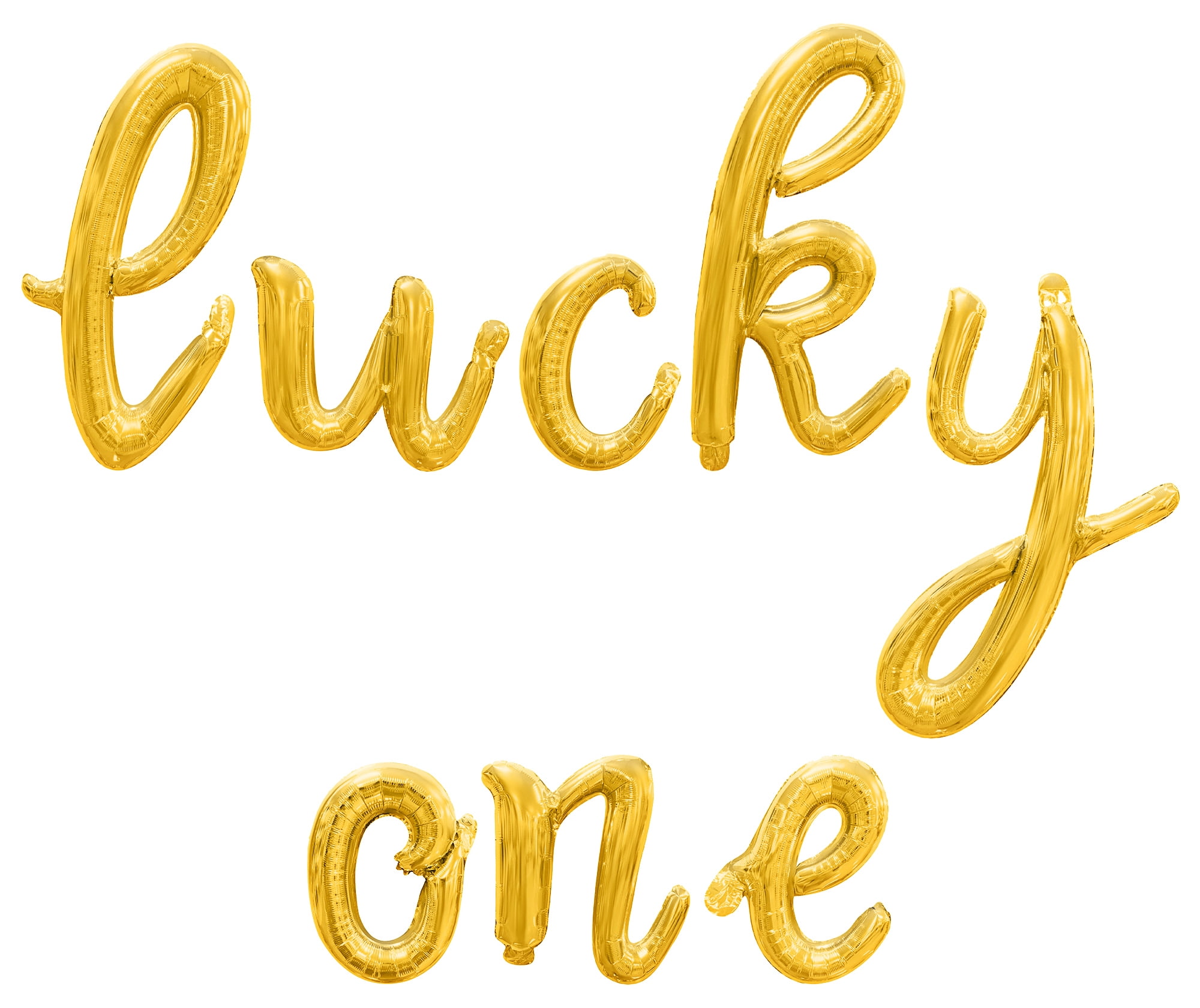 Cursive Script Letter Balloons - LUCKY ONE 16" Inch Alphabet Letters ...