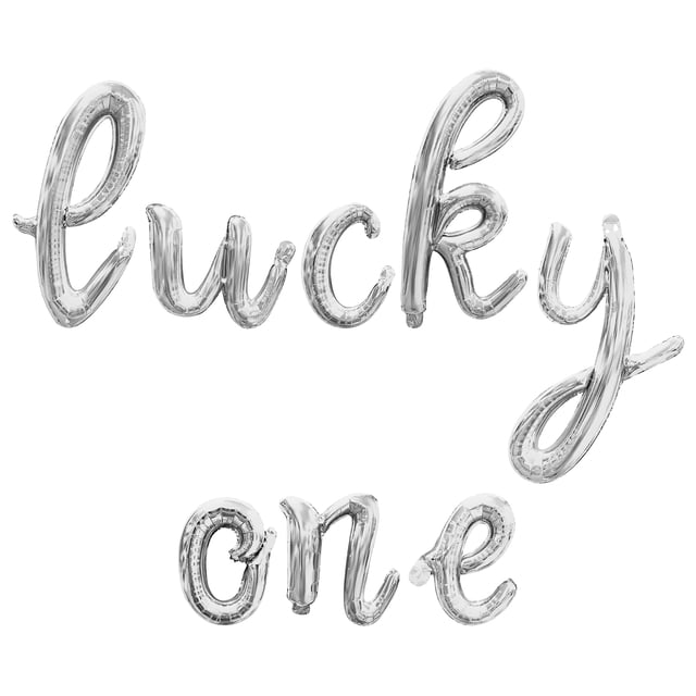 Cursive Script Letter Balloons - LUCKY ONE 16" Inch Alphabet Letters ...