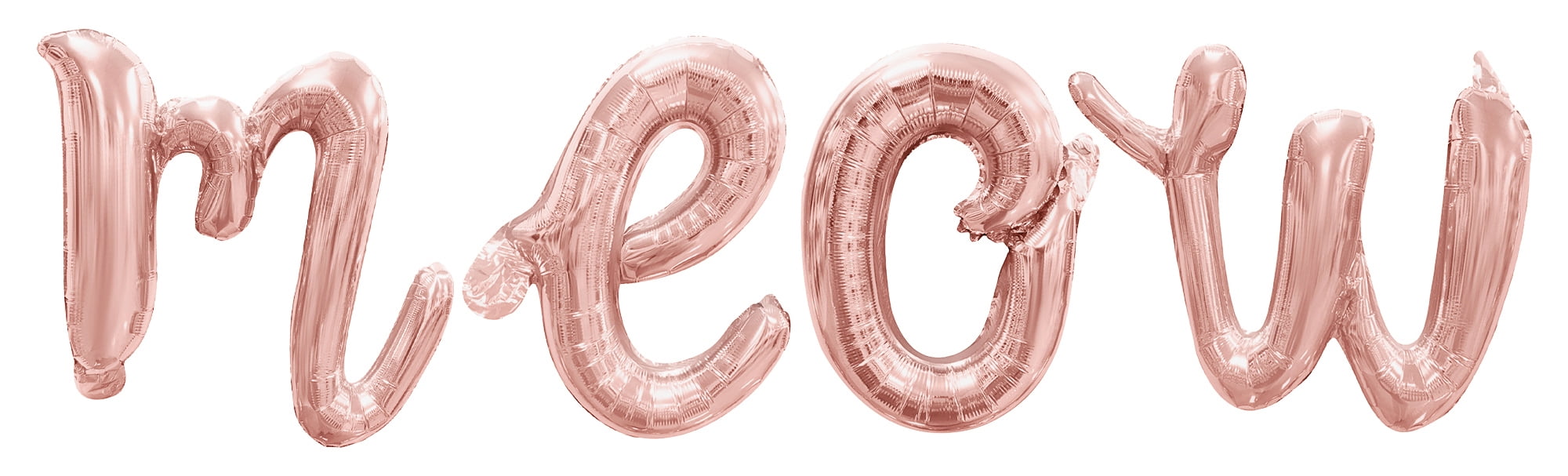 Cursive Script Letter Balloons - MEOW 16" Inch Alphabet Letters Foil ...