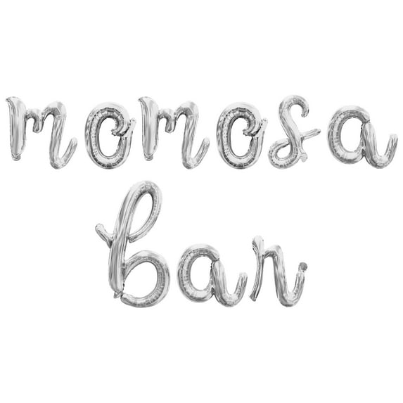 Cursive Script Letter Balloons - MOMOSA BAR 16" Inch Alphabet Letters ...
