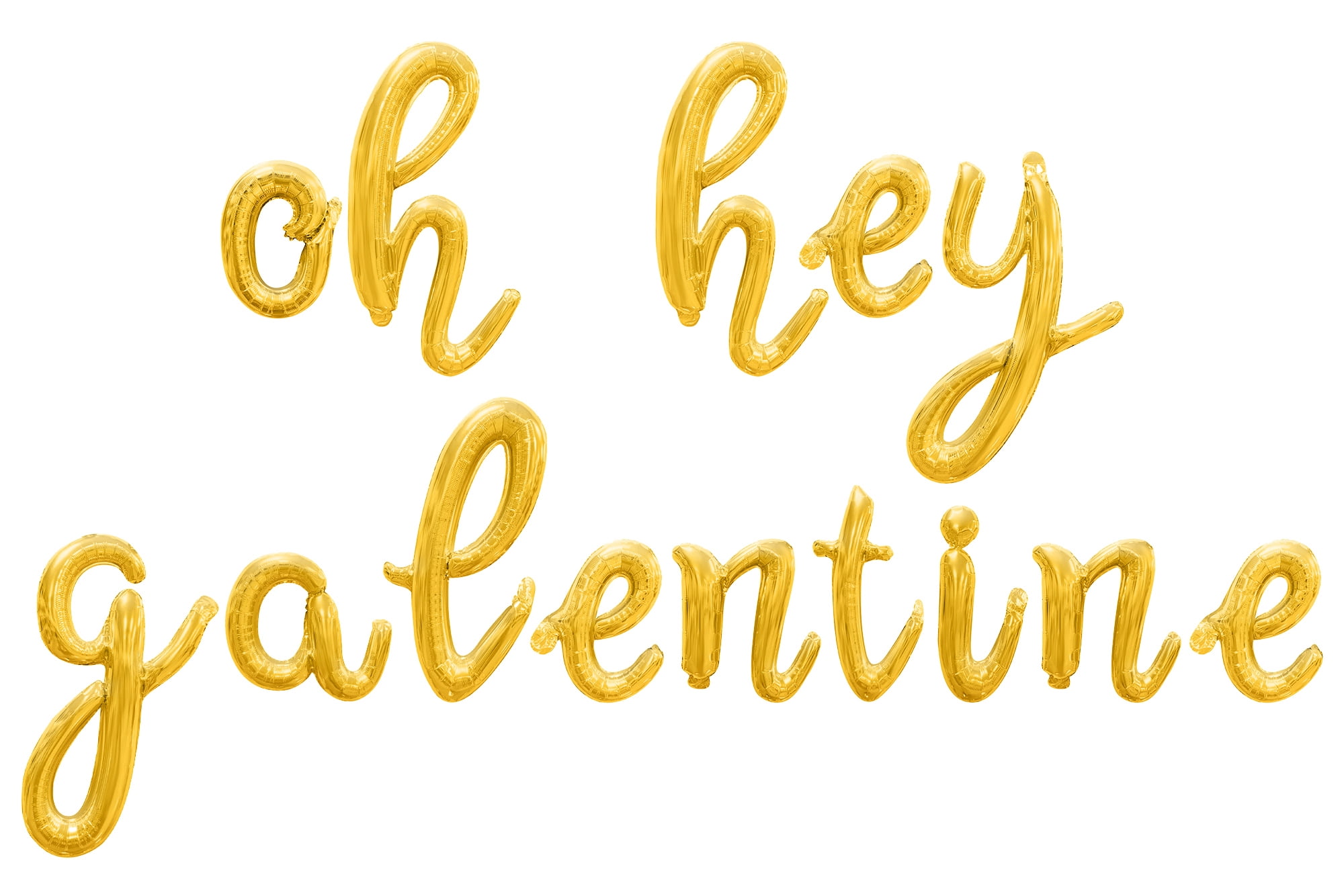 Cursive Script Letter Balloons - OH HEY GALENTINE 16" Inch Alphabet ...