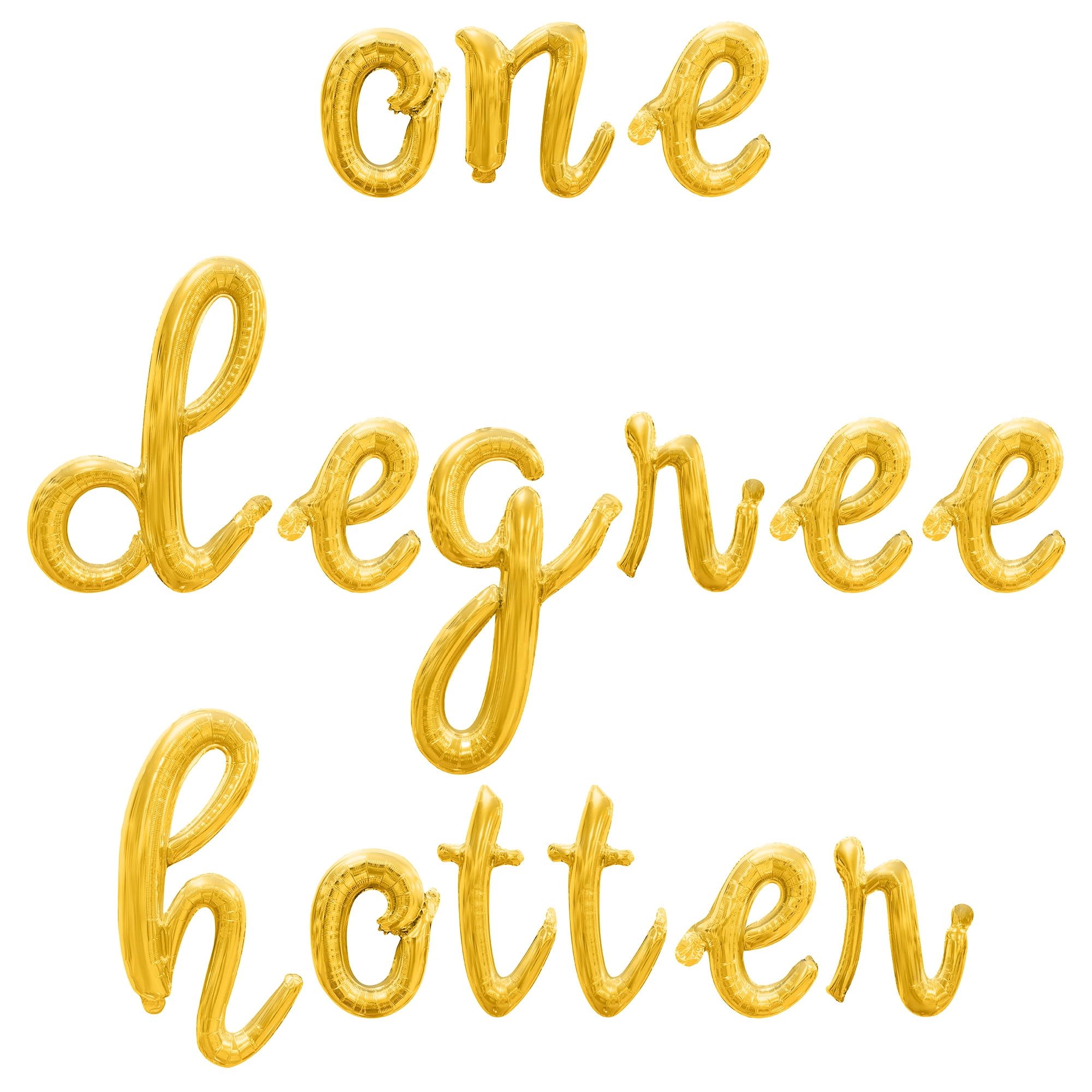 Cursive Script Letter Balloons - ONE DEGREE HOTTER 16" Inch Alphabet ...