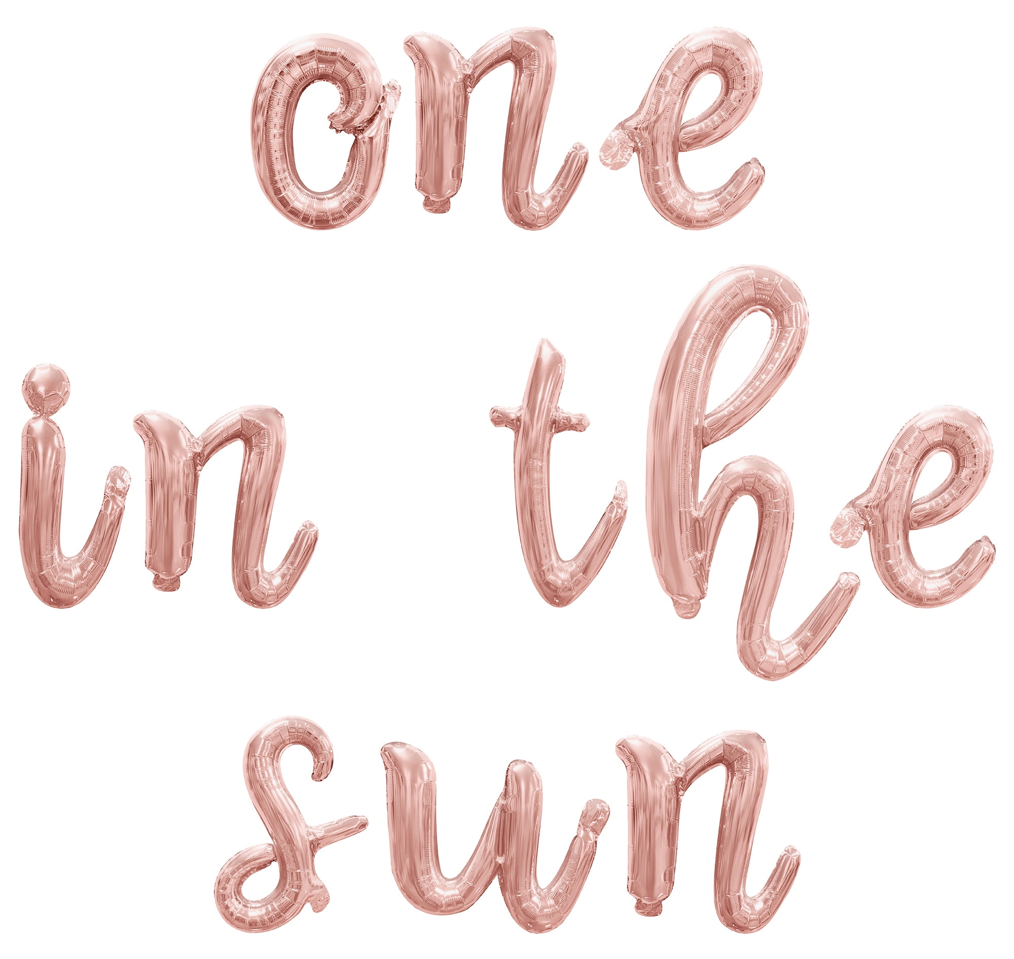 Cursive Script Letter Balloons - ONE IN THE SUN 16" Inch Alphabet ...