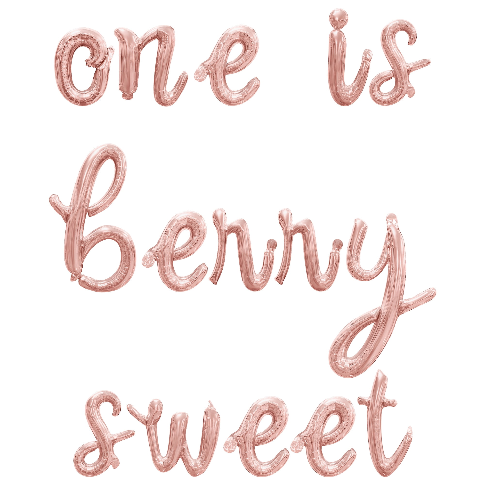 Cursive Script Letter Balloons - ONE IS BERRY SWEET 16" Inch Alphabet ...
