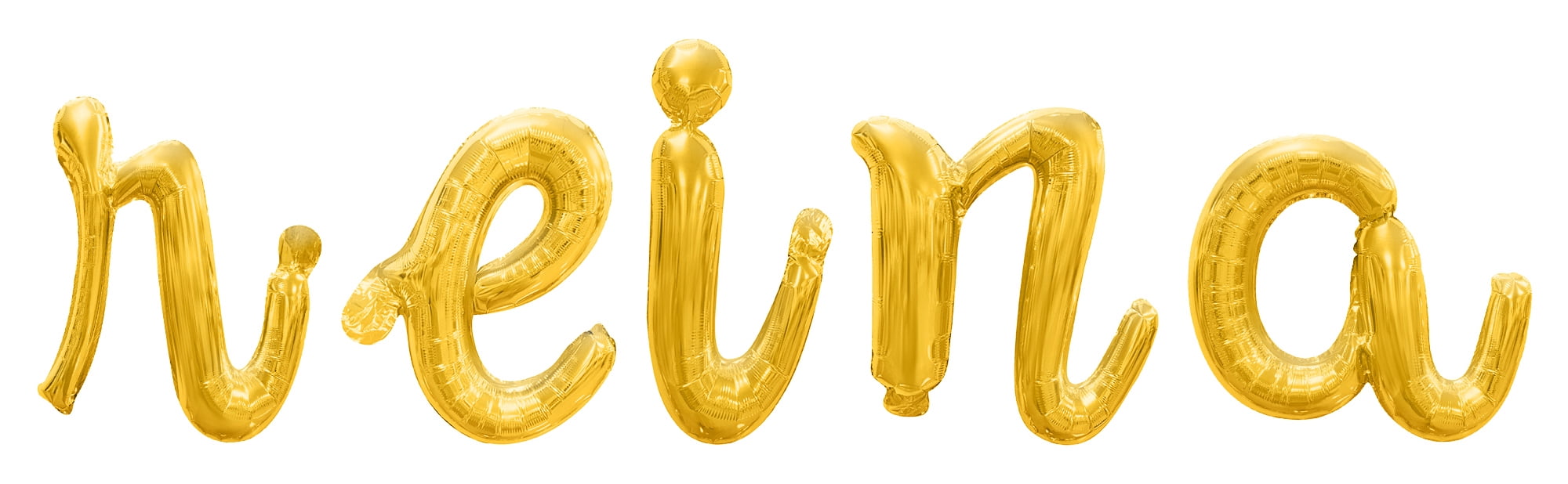 Cursive Script Letter Balloons - REINA 16" Inch Alphabet Letters Foil ...