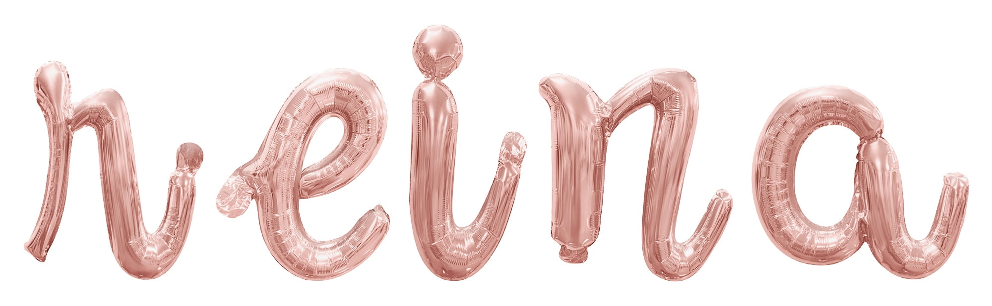 Cursive Script Letter Balloons - REINA 16" Inch Alphabet Letters Foil ...