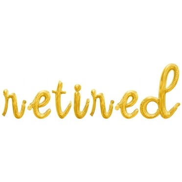 Letter Balloons - IM RETIRED ASK SOMEONE ELSE 16" Inch Alphabet Letters ...