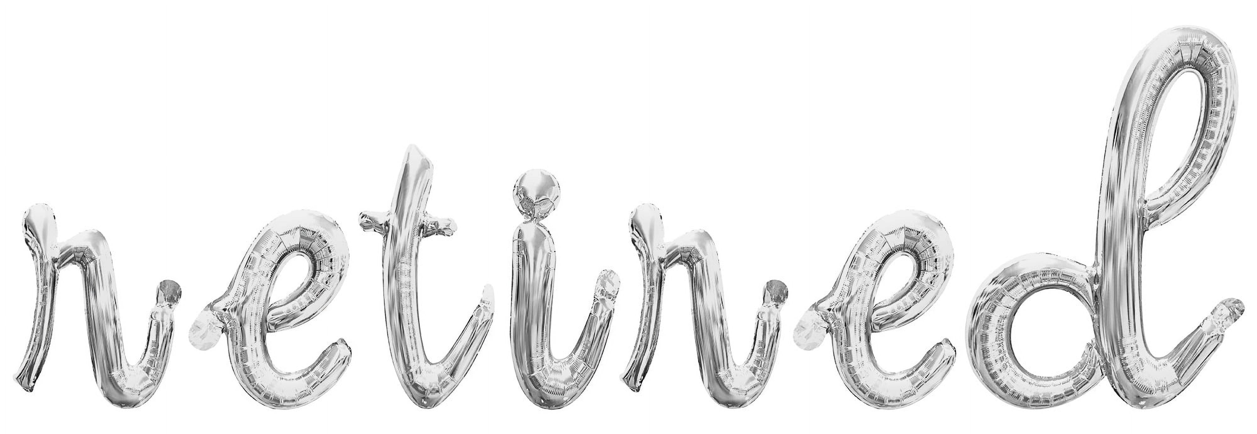 Cursive Script Letter Balloons - RETIRED 16" Inch Alphabet Letters Foil ...