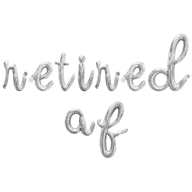 Cursive Script Letter Balloons - RETIRED AF 16" Inch Alphabet Letters ...