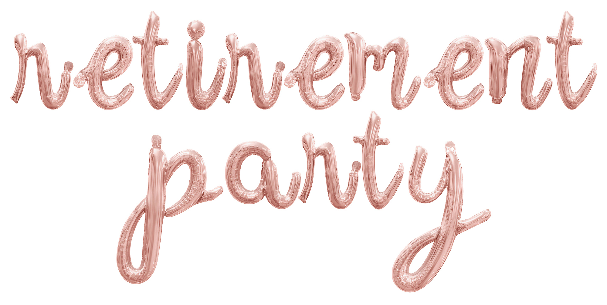 Cursive Script Letter Balloons - RETIREMENT PARTY 16" Inch Alphabet ...