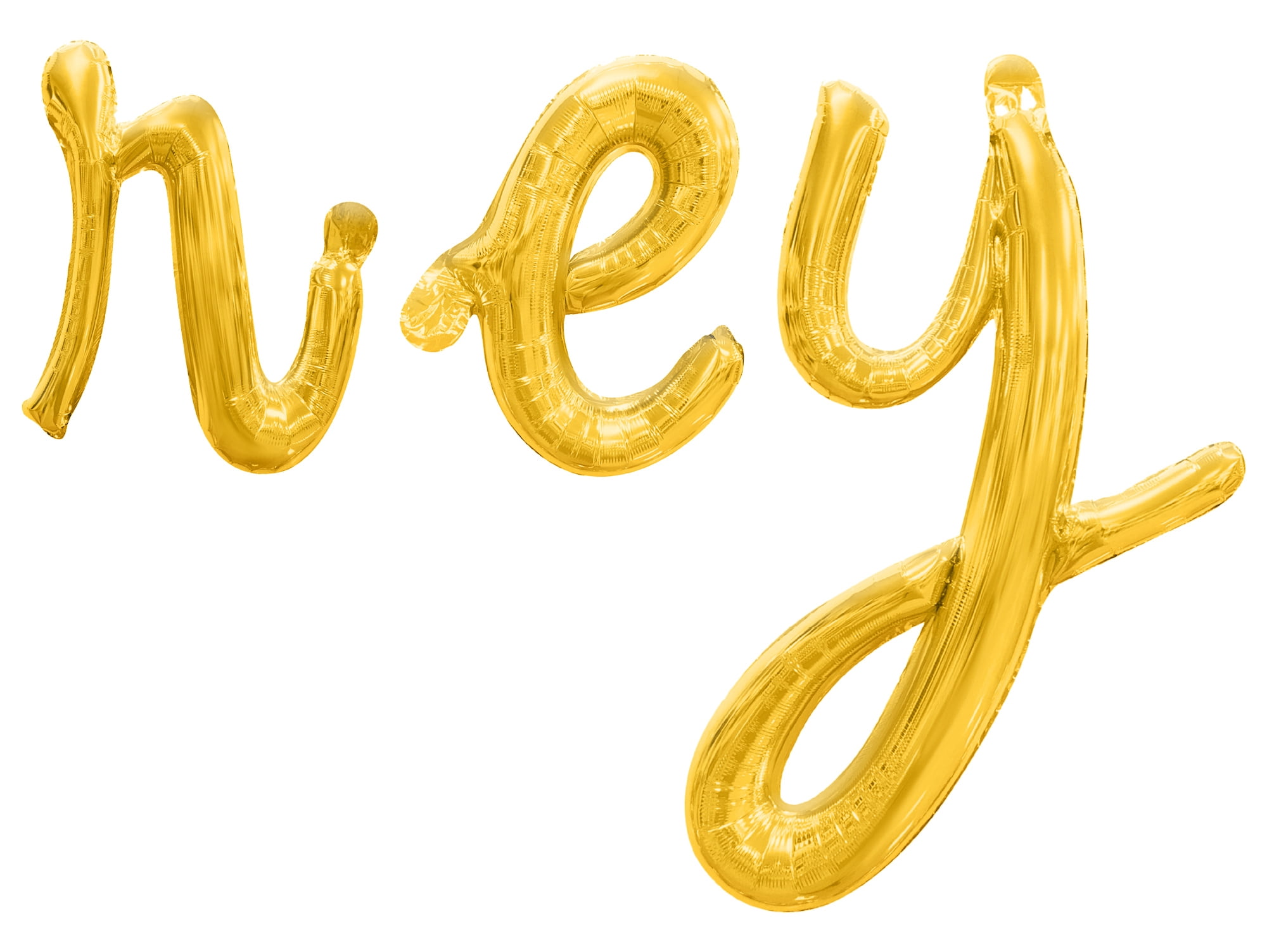 Cursive Script Letter Balloons - REY 16" Inch Alphabet Letters Foil ...