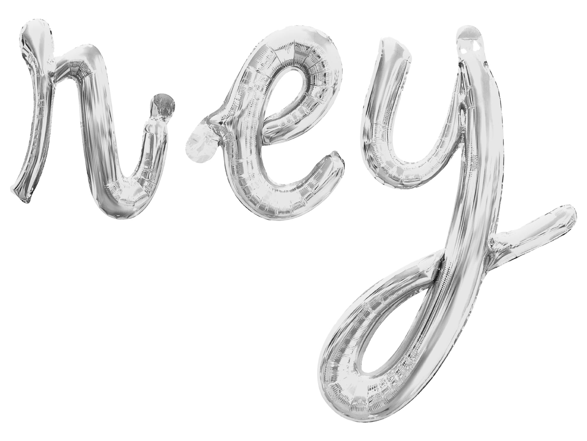 Cursive Script Letter Balloons - REY 16" Inch Alphabet Letters Foil ...