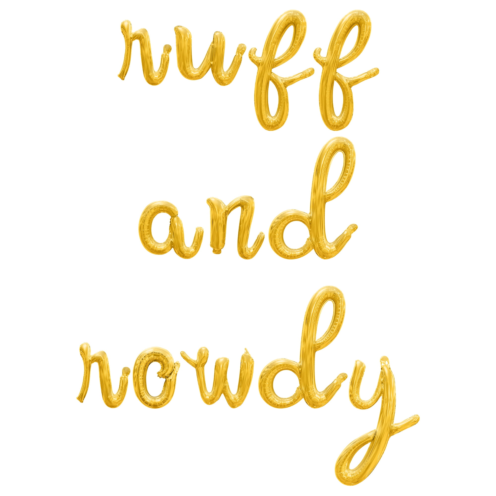 Cursive Script Letter Balloons - RUFF AND ROWDY 16" Inch Alphabet ...