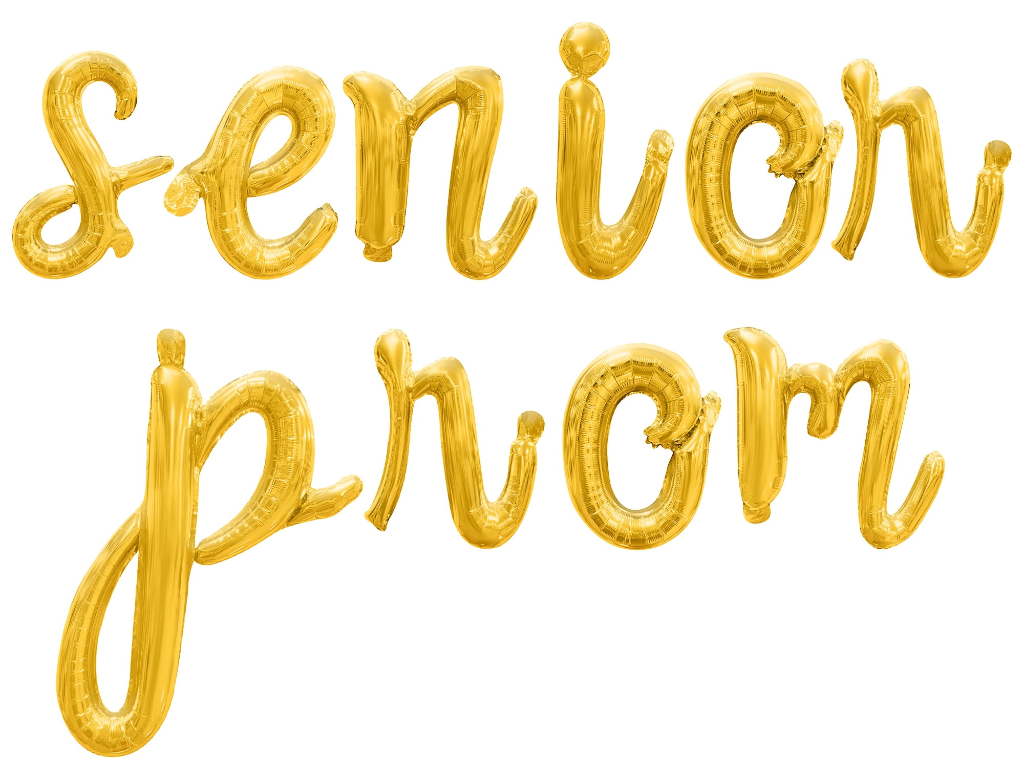 Cursive Script Letter Balloons - SENIOR PROM 16" Inch Alphabet Letters ...