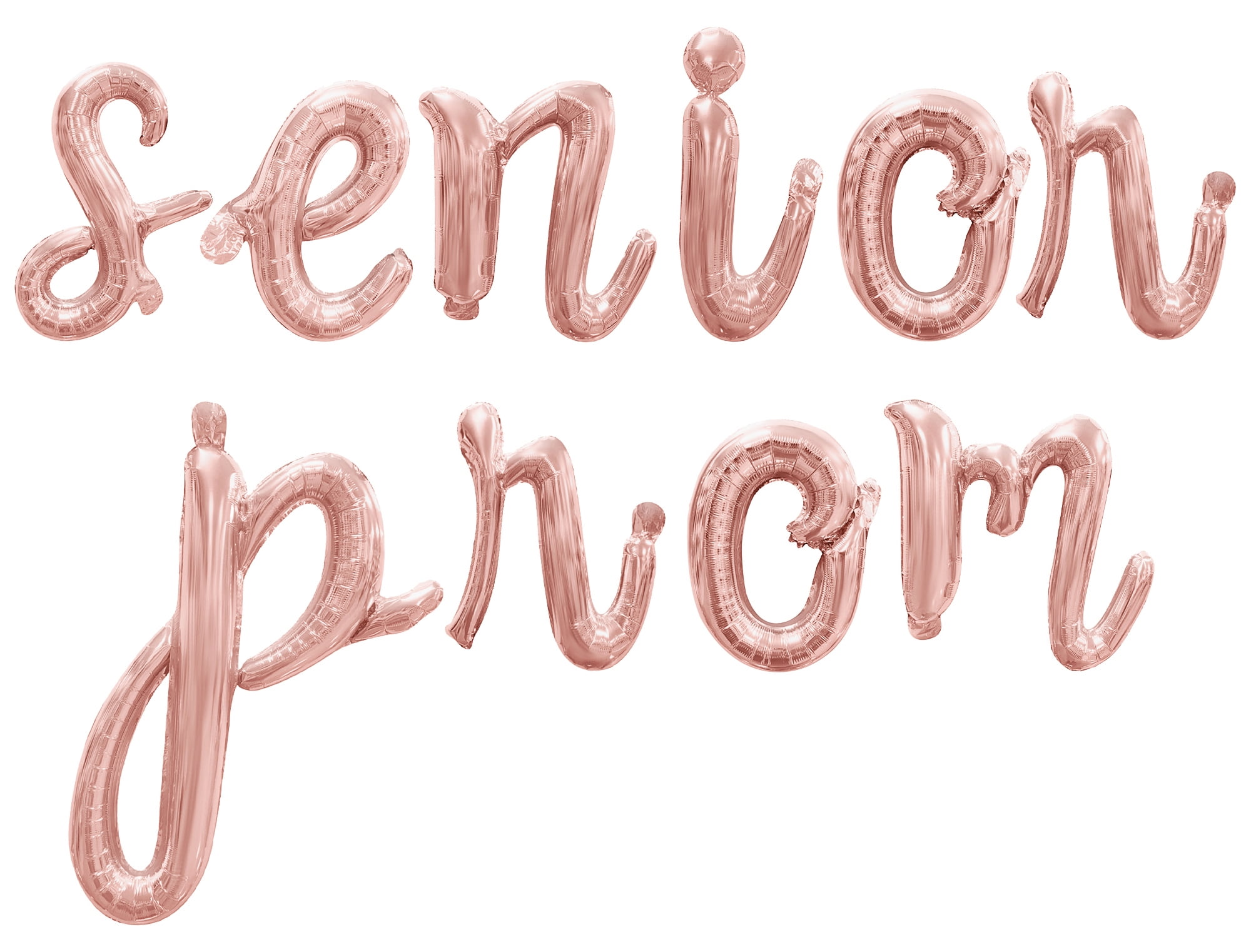 Cursive Script Letter Balloons - SENIOR PROM 16" Inch Alphabet Letters ...