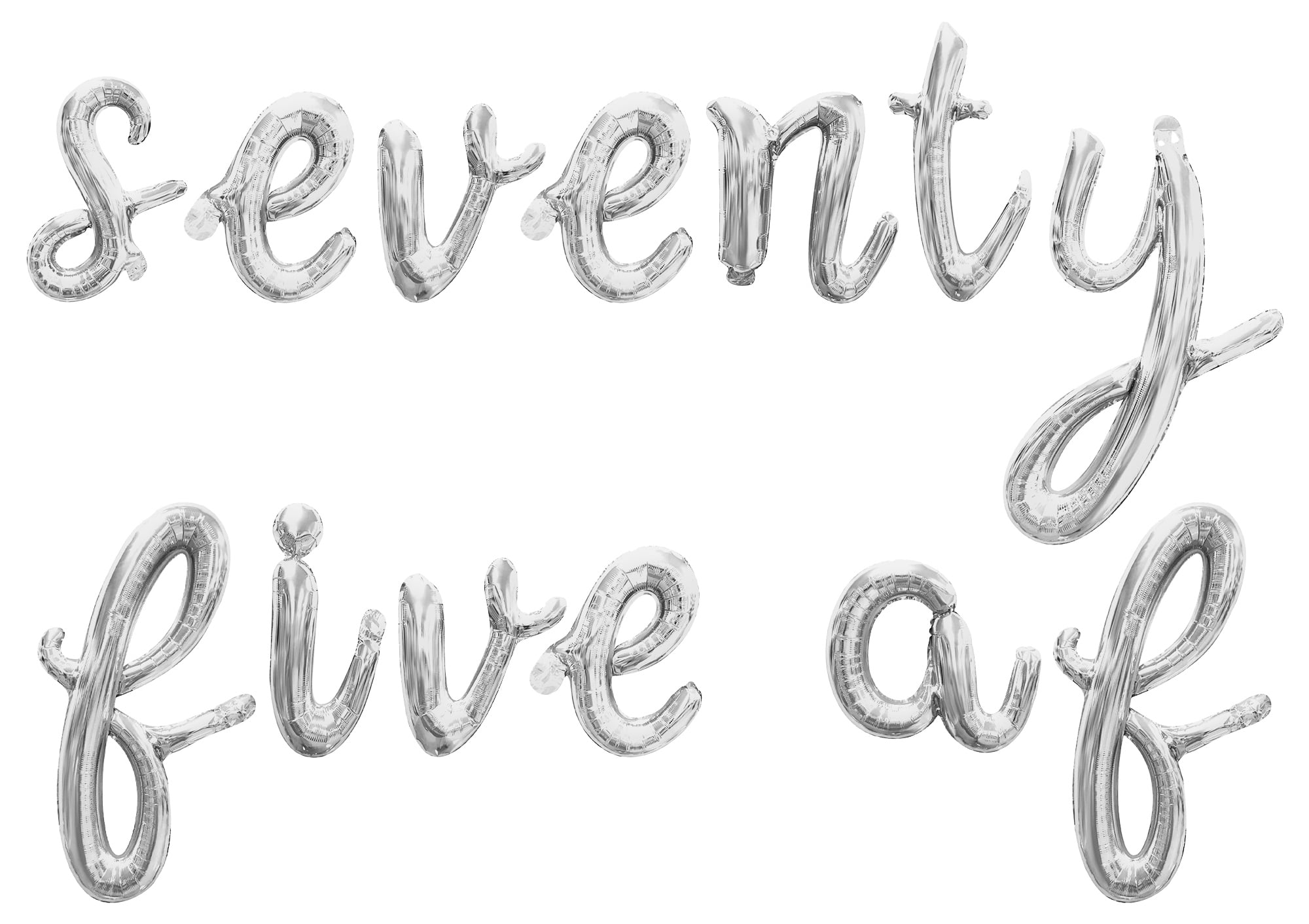 Cursive Script Letter Balloons - SEVENTY FIVE AF 16" Inch Alphabet ...