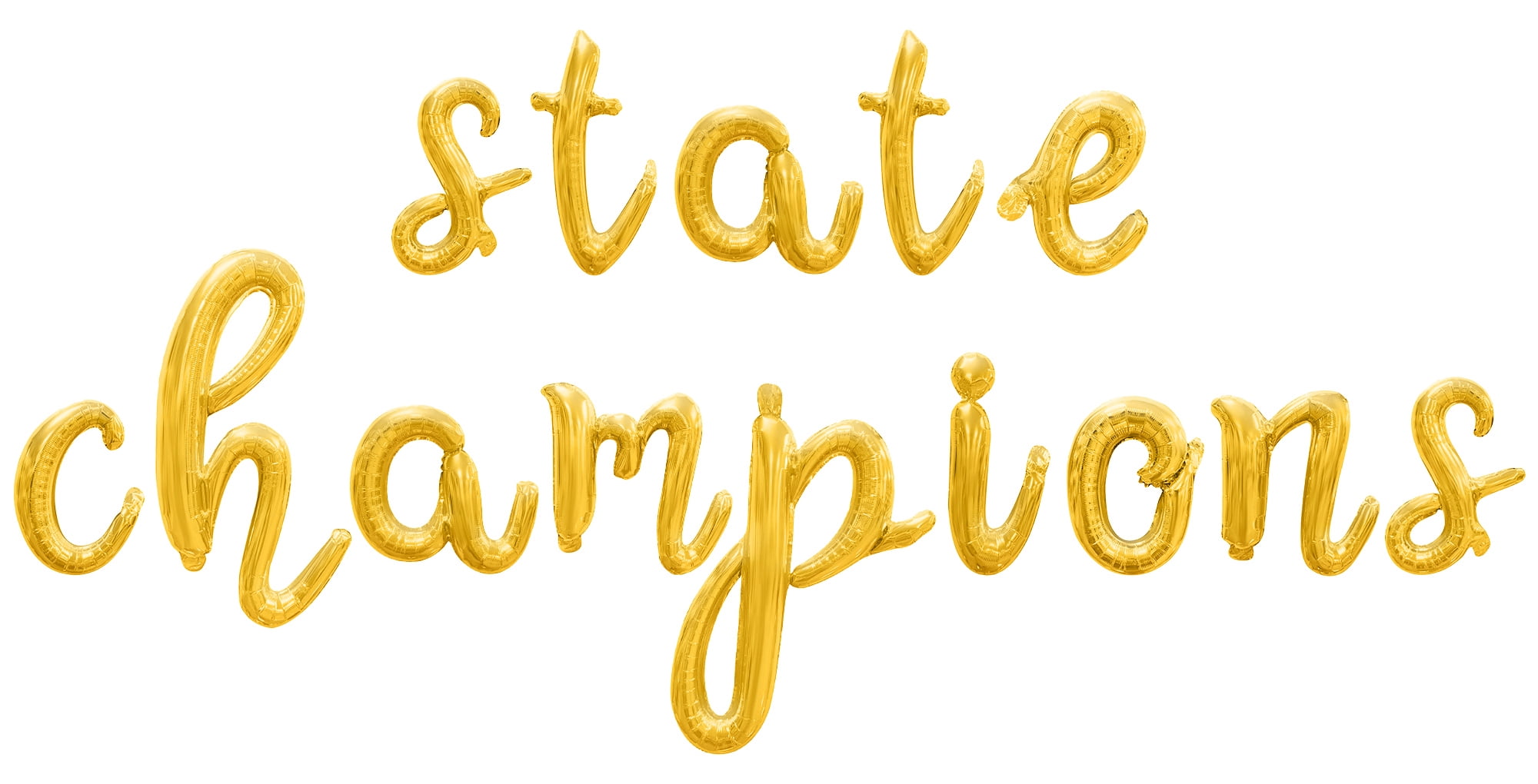 Cursive Script Letter Balloons - STATE CHAMPIONS 16" Inch Alphabet ...