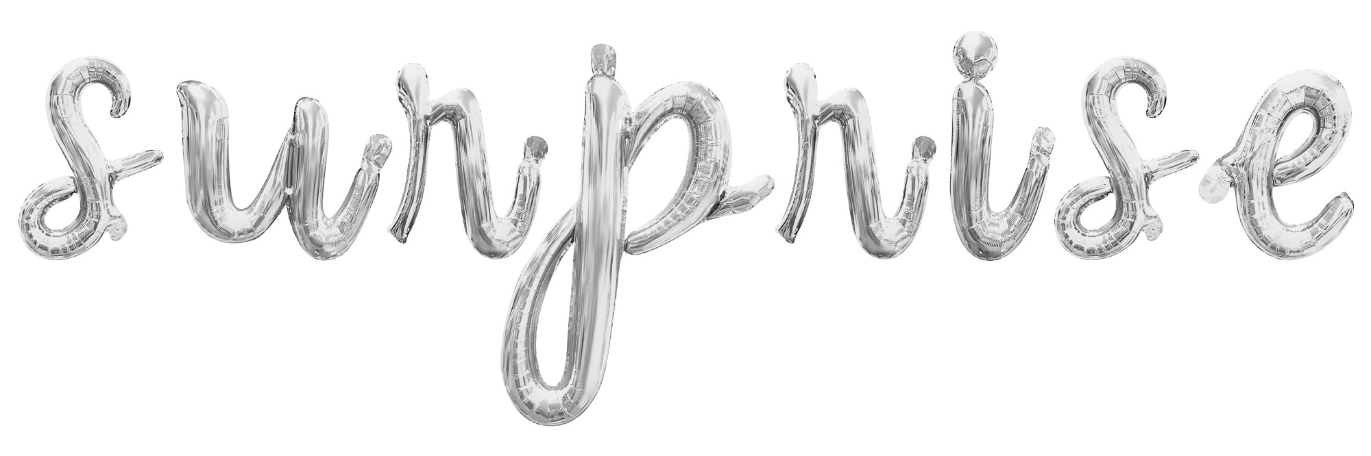 Cursive Script Letter Balloons - SURPRISE 16" Inch Alphabet Letters ...