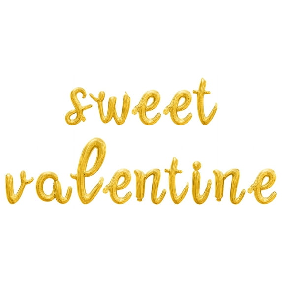 Cursive Script Letter Balloons - SWEET VALENTINE 16" Inch Alphabet ...