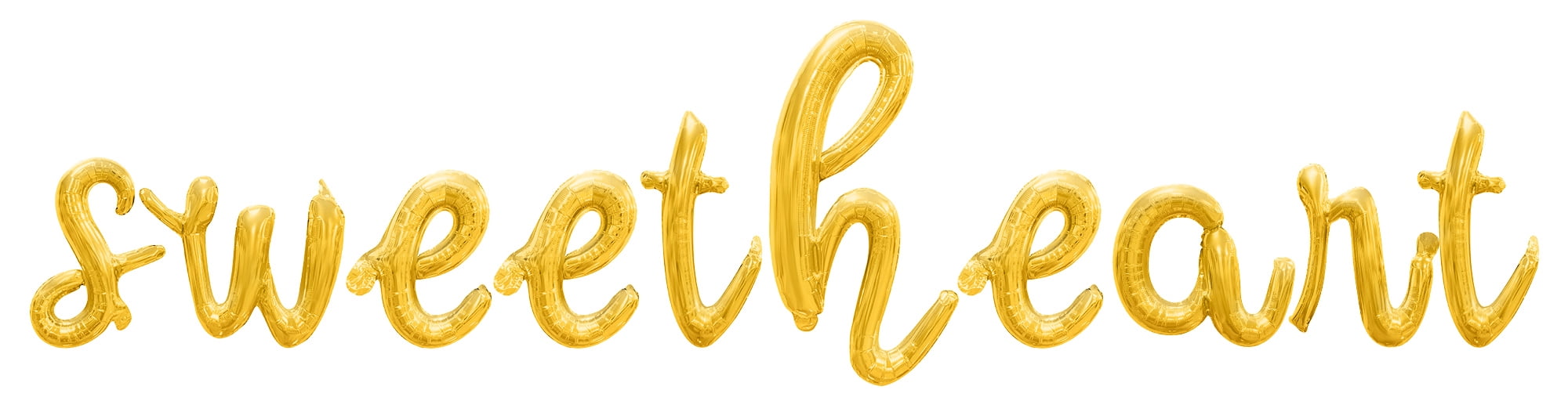 Cursive Script Letter Balloons - SWEETHEART 16" Inch Alphabet Letters ...