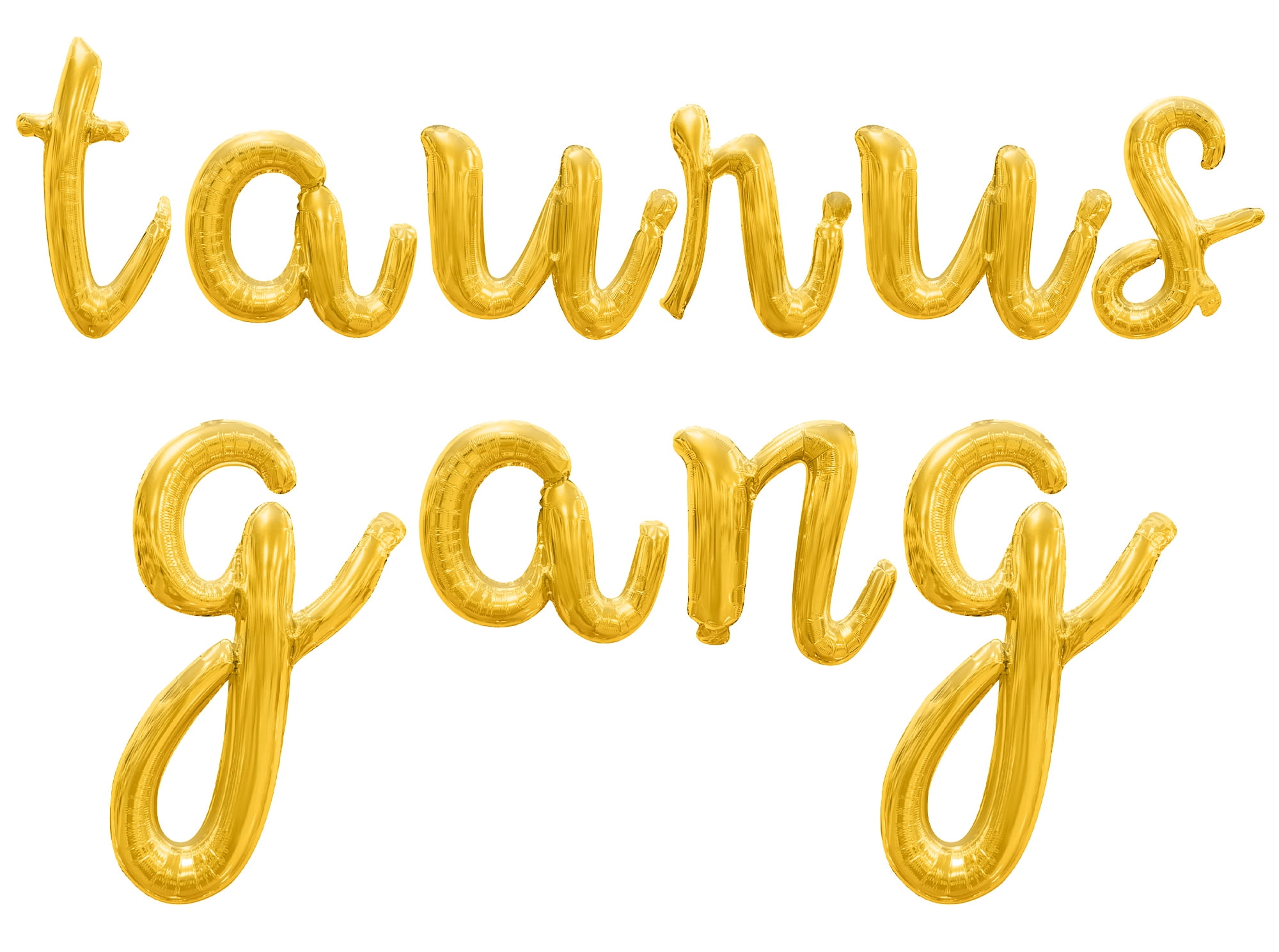 Cursive Script Letter Balloons - TAURUS GANG 16" Inch Alphabet Letters ...