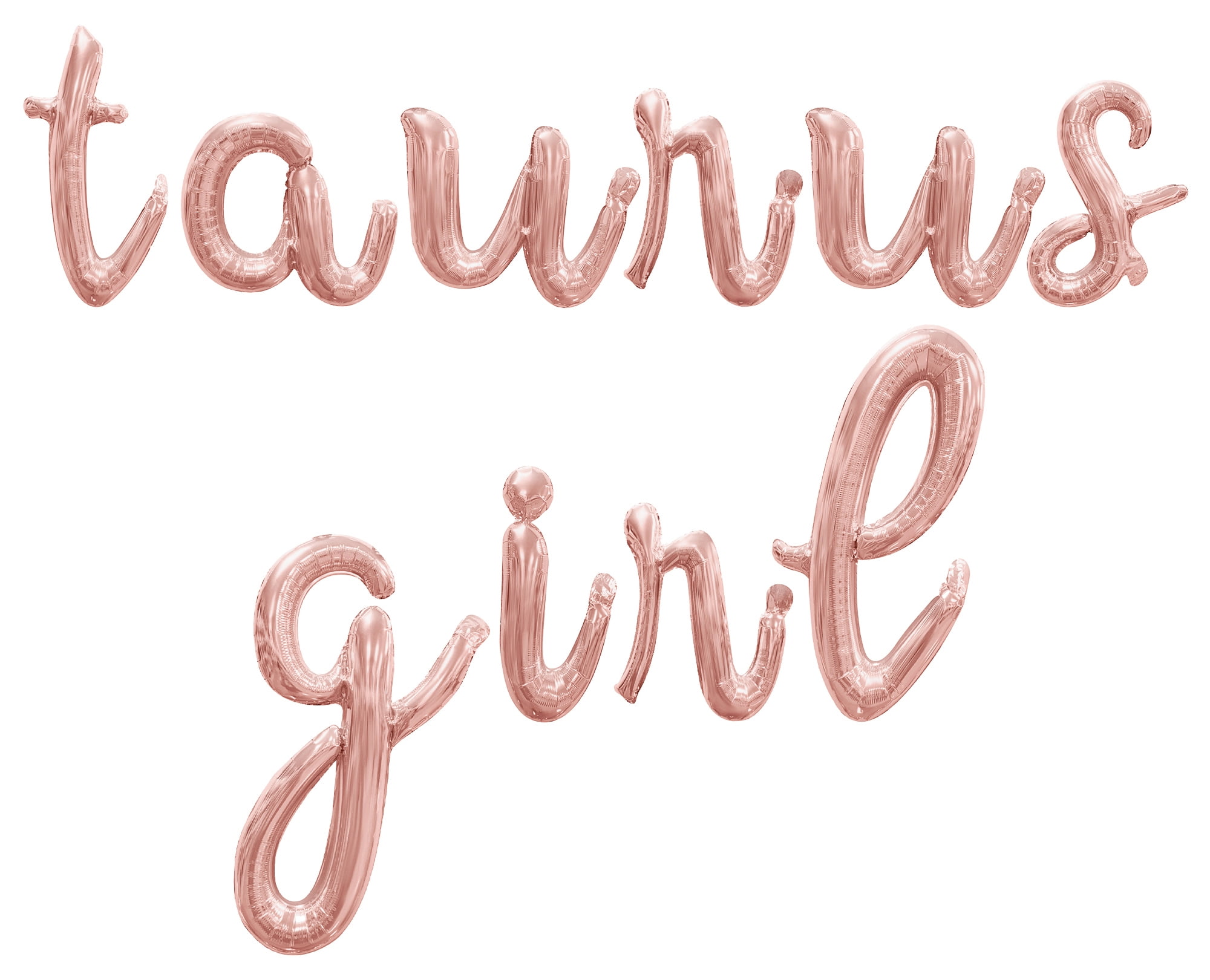 Cursive Script Letter Balloons - TAURUS GIRL 16" Inch Alphabet Letters ...