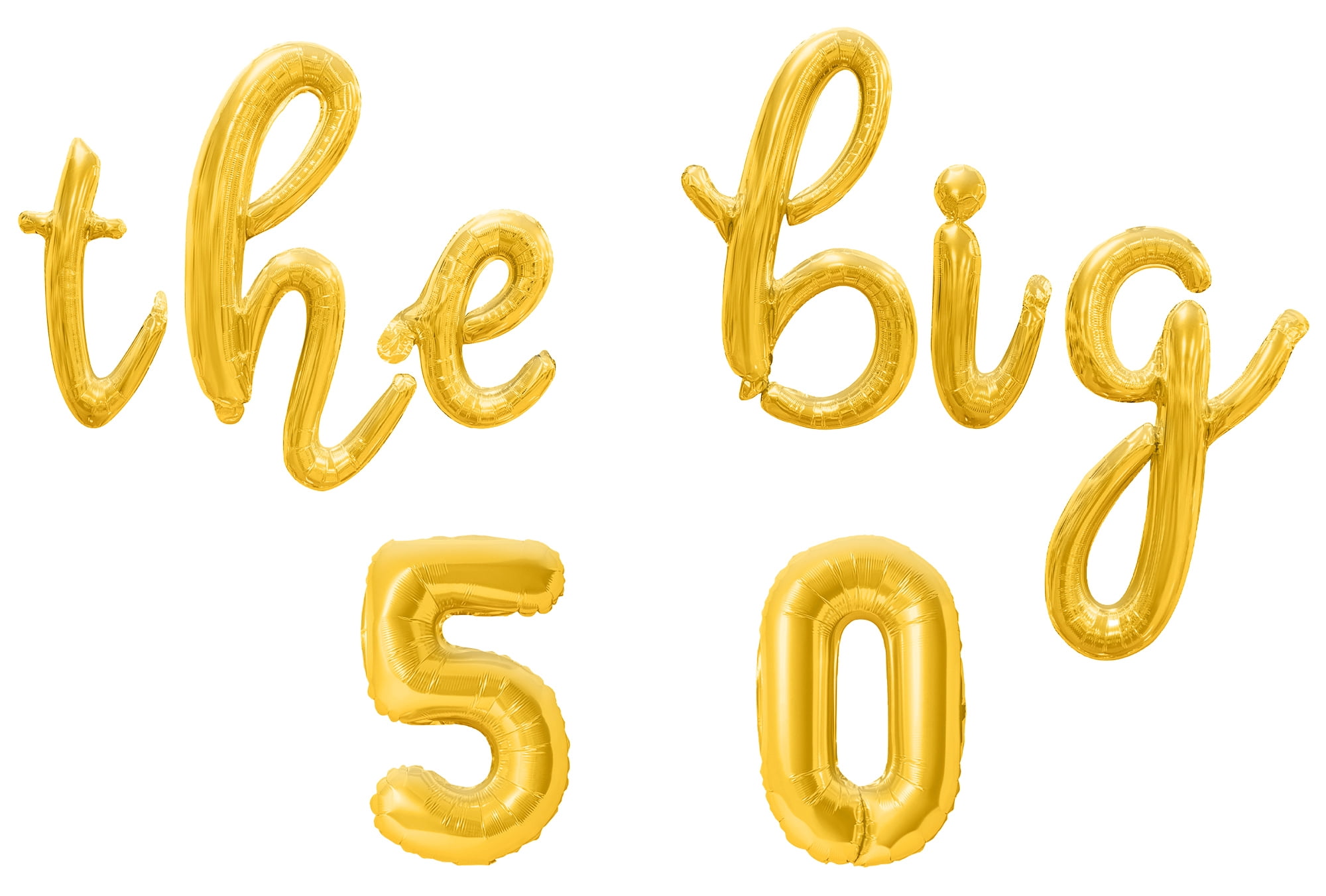 Cursive Script Letter Balloons - THE BIG 5 0 16" Inch Alphabet Letters ...