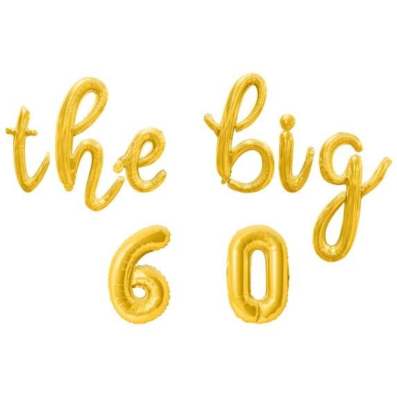 Cursive Script Letter Balloons - THE BIG 6 0 16" Inch Alphabet Letters ...