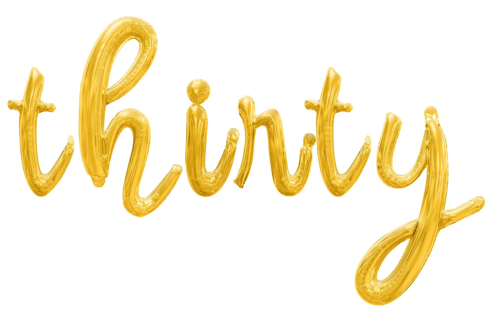 Cursive Script Letter Balloons - THIRTY 16" Inch Alphabet Letters Foil ...