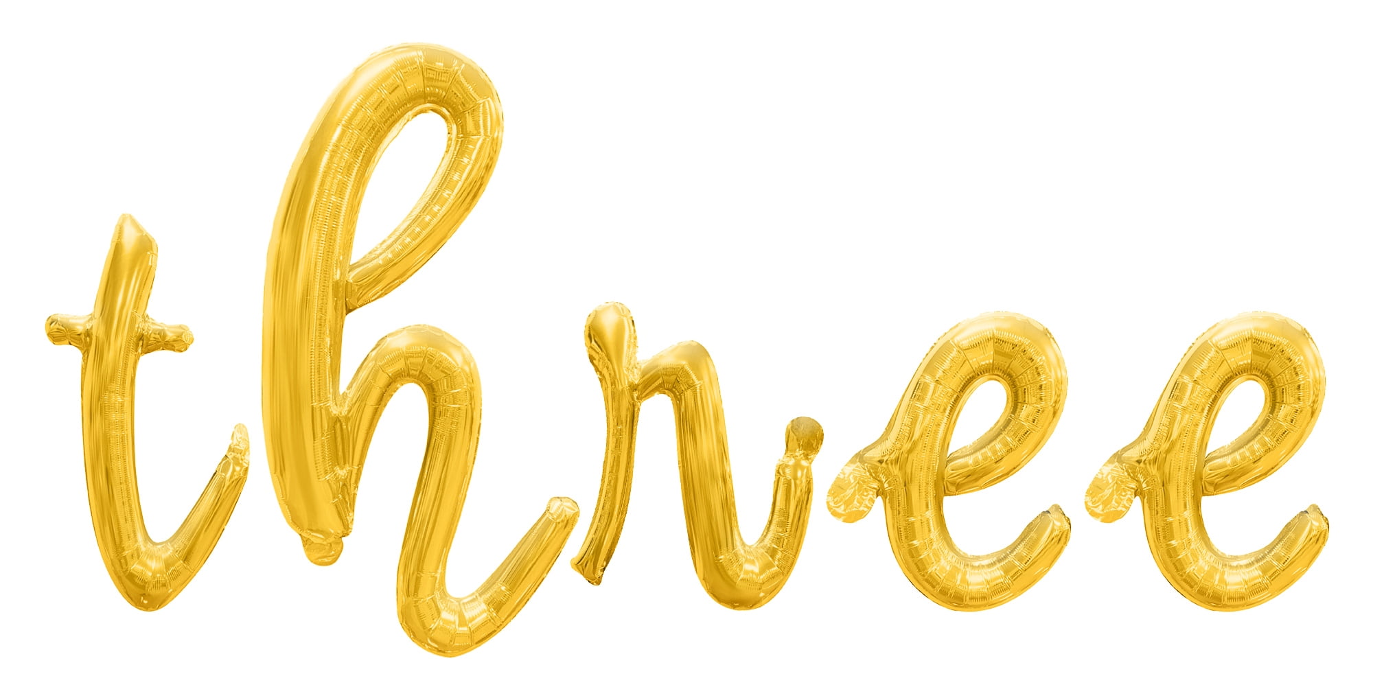 Cursive Script Letter Balloons - THREE 16" Inch Alphabet Letters Foil ...
