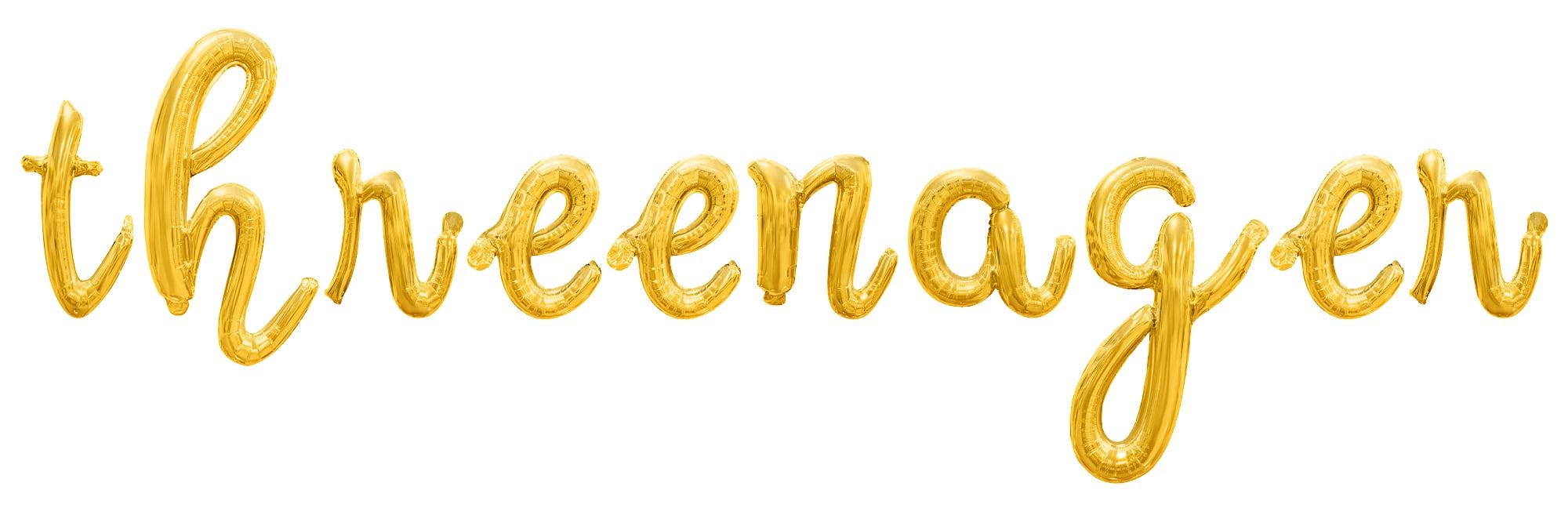 Cursive Script Letter Balloons - THREENAGER 16" Inch Alphabet Letters ...