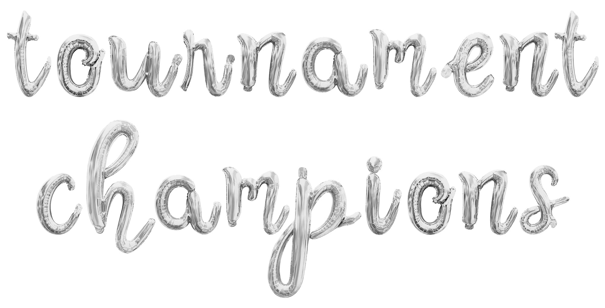Cursive Script Letter Balloons - TOURNAMENT CHAMPIONS 16" Inch Alphabet ...