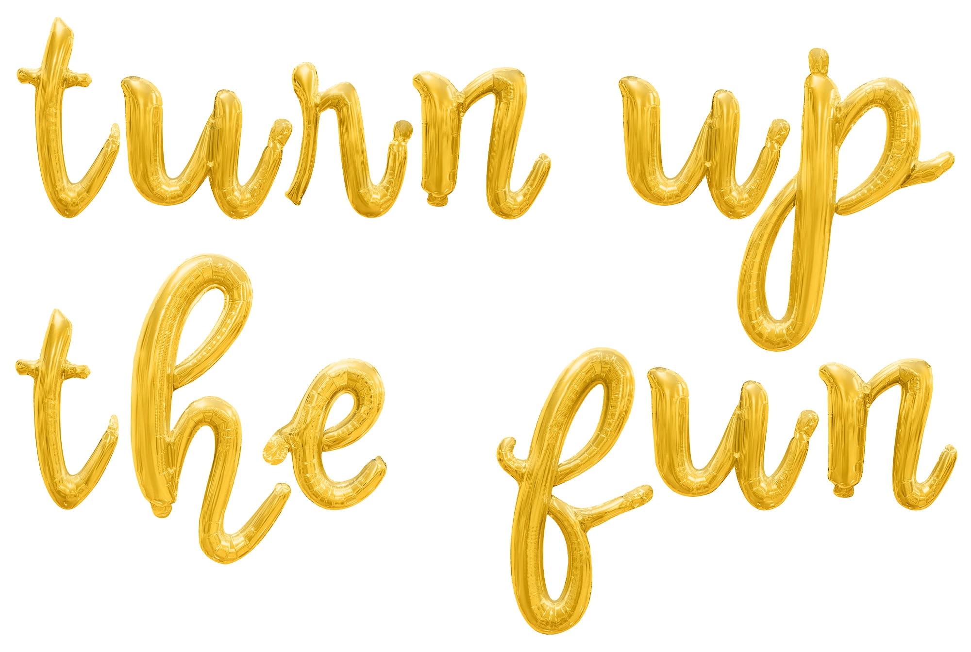 Cursive Script Letter Balloons - TURN UP THE FUN 16" Inch Alphabet ...