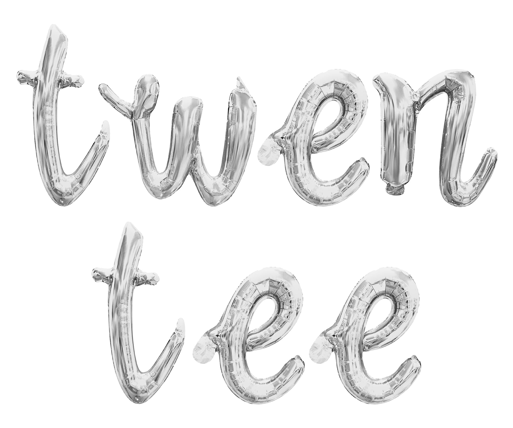 Cursive Script Letter Balloons - TWEN TEE 16" Inch Alphabet Letters ...