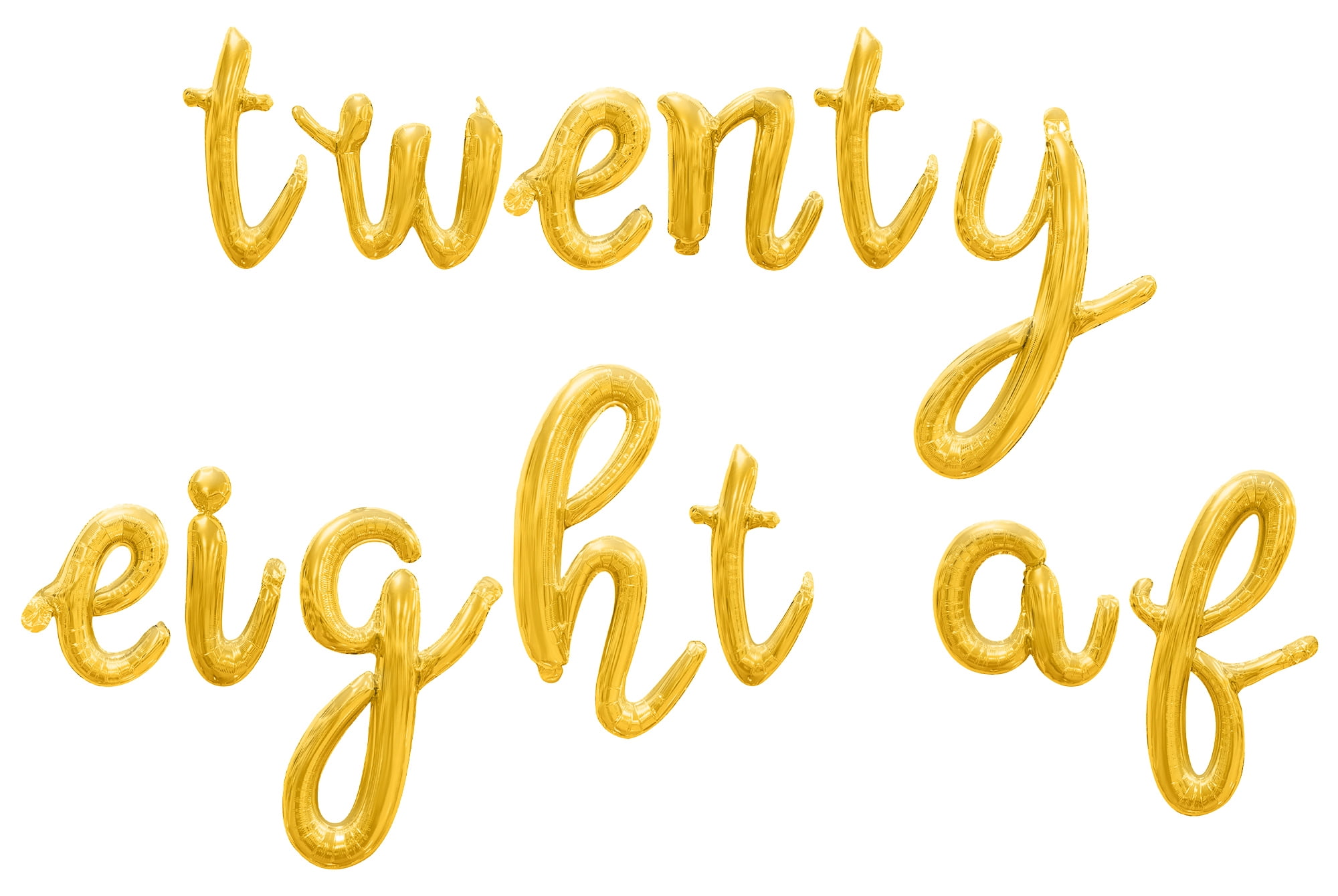 Cursive Script Letter Balloons - TWENTY EIGHT AF 16" Inch Alphabet ...