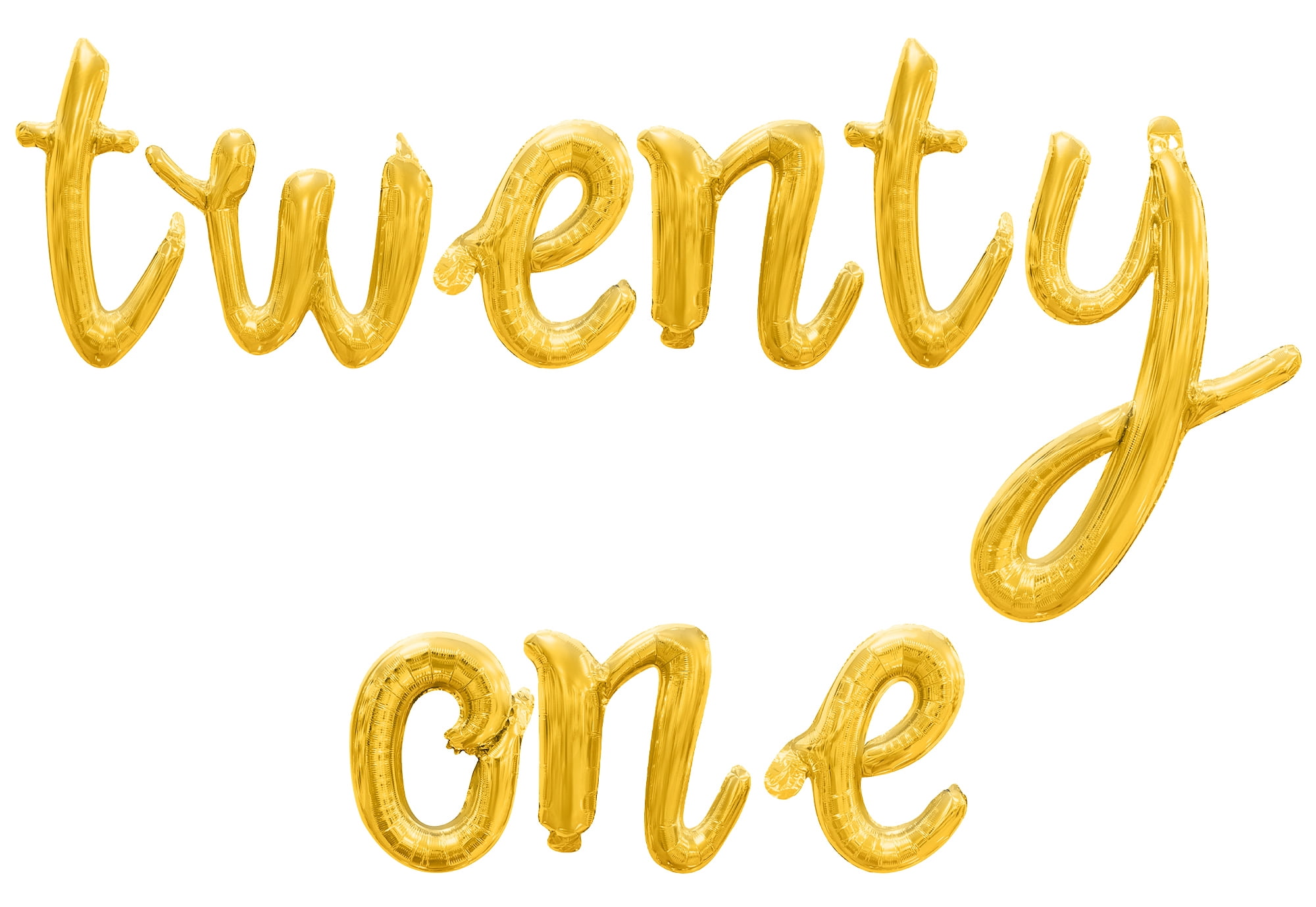 Cursive Script Letter Balloons - TWENTY ONE 16" Inch Alphabet Letters ...