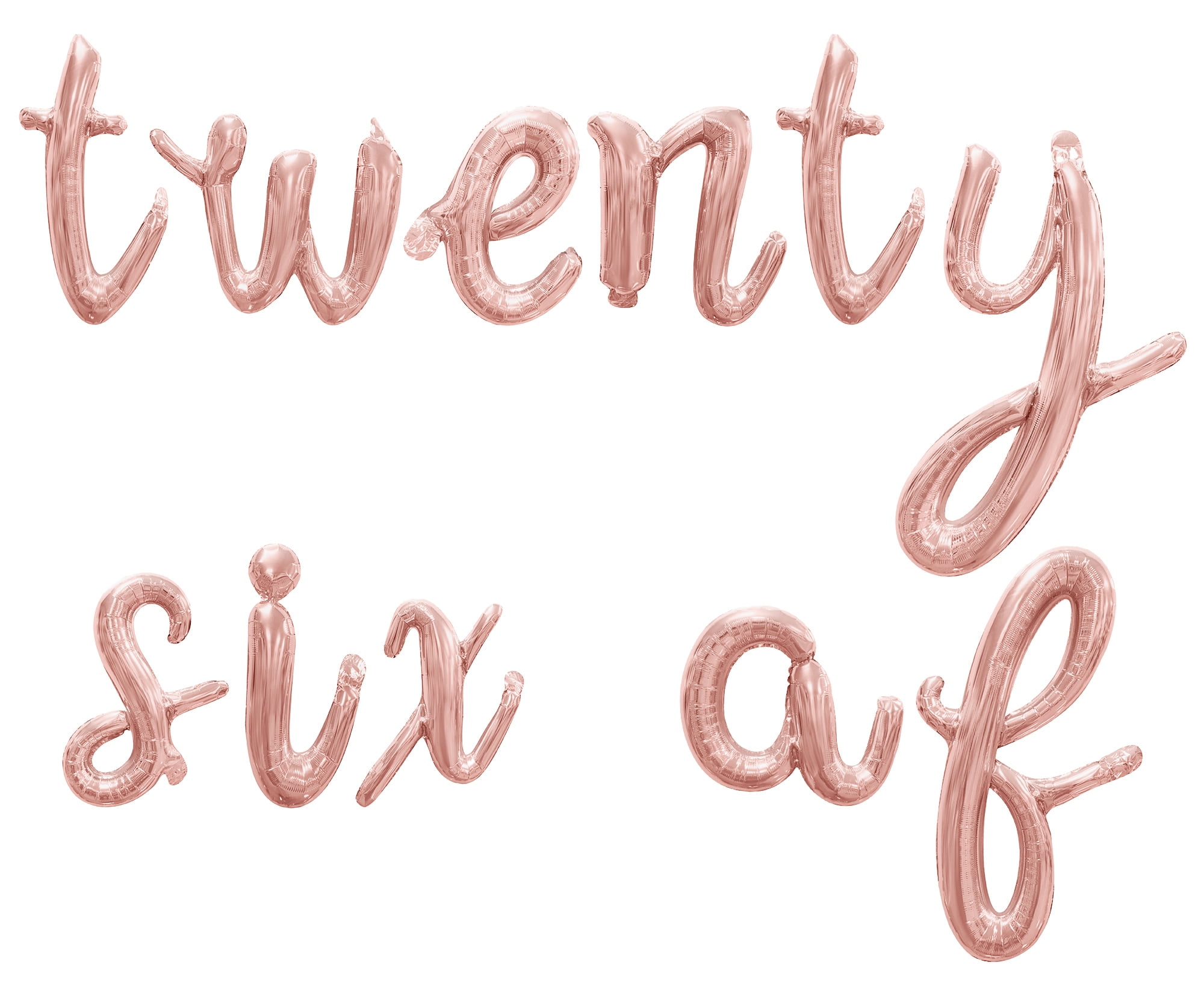 Cursive Script Letter Balloons - TWENTY SIX AF 16" Inch Alphabet ...