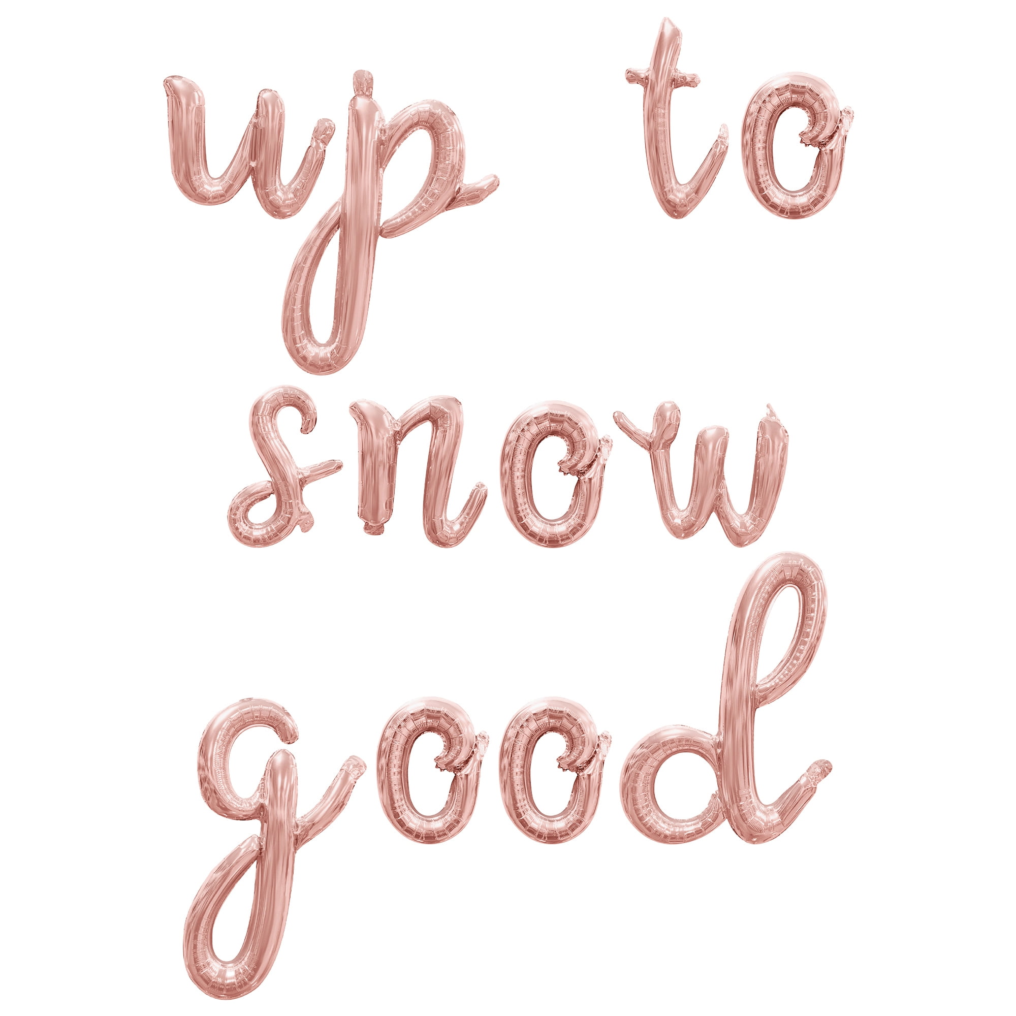 Cursive Script Letter Balloons - UP TO SNOW GOOD 16" Inch Alphabet ...