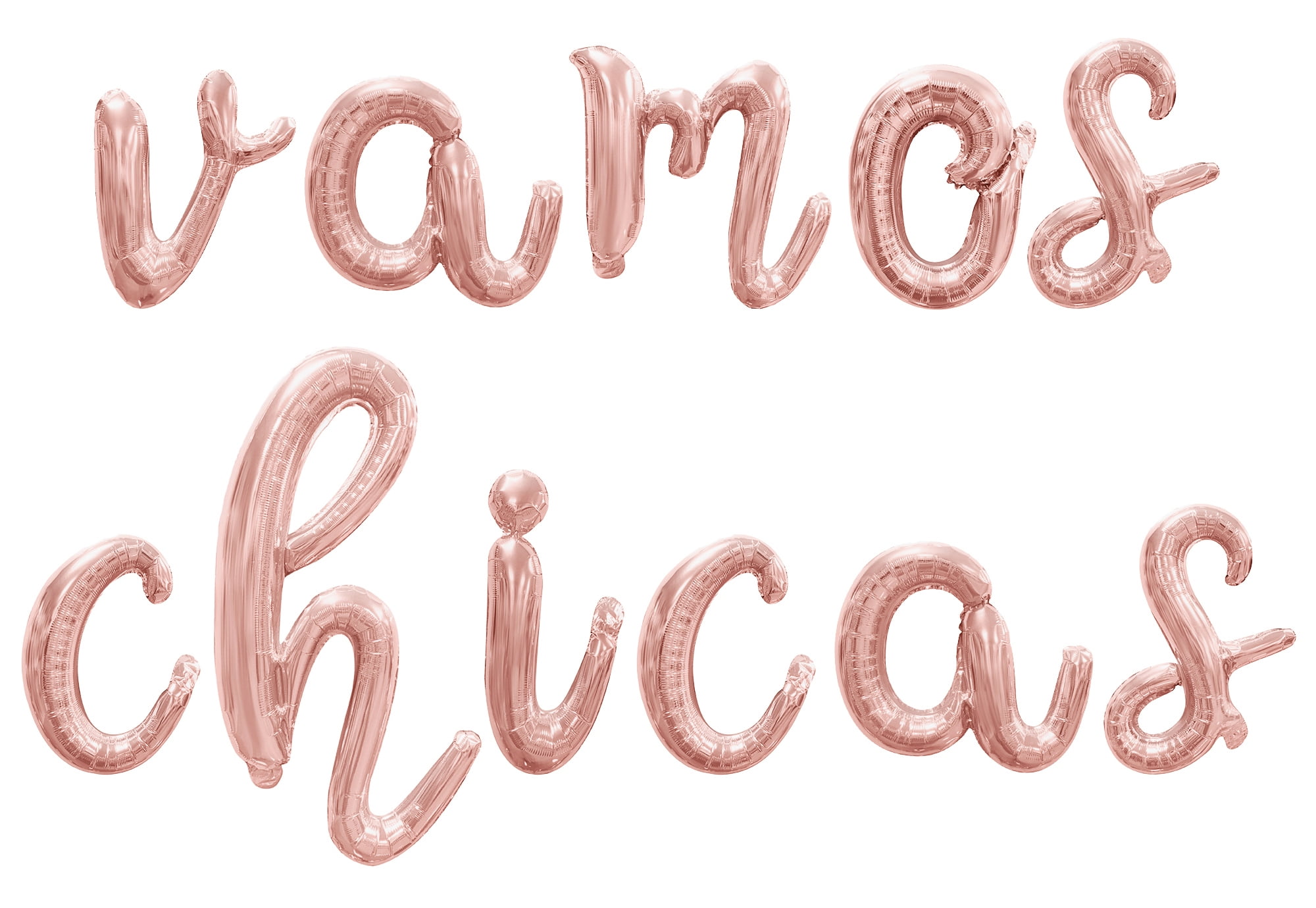Cursive Script Letter Balloons - VAMOS CHICAS 16" Inch Alphabet Letters ...