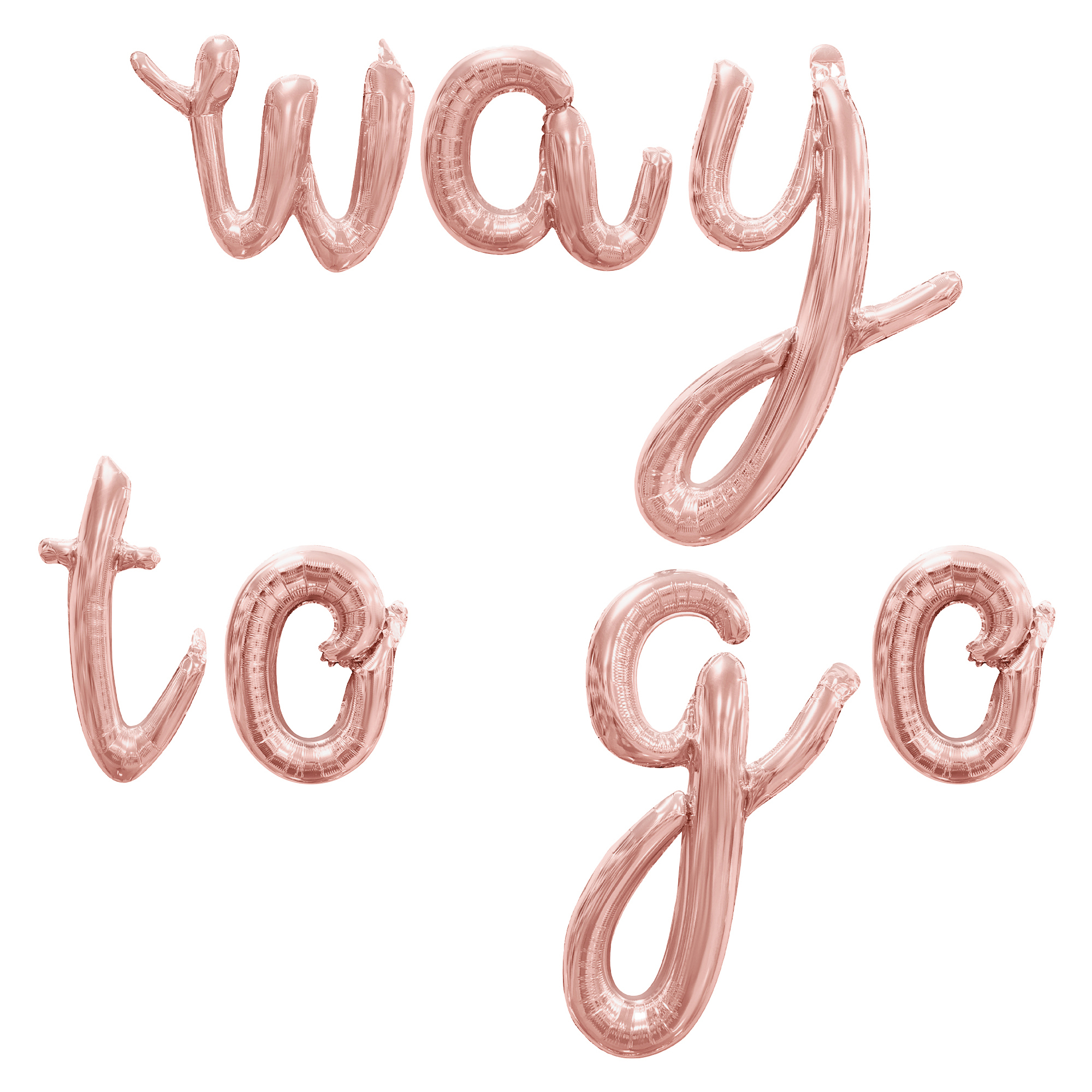 Cursive Script Letter Balloons - WAY TO GO 16" Inch Alphabet Letters ...