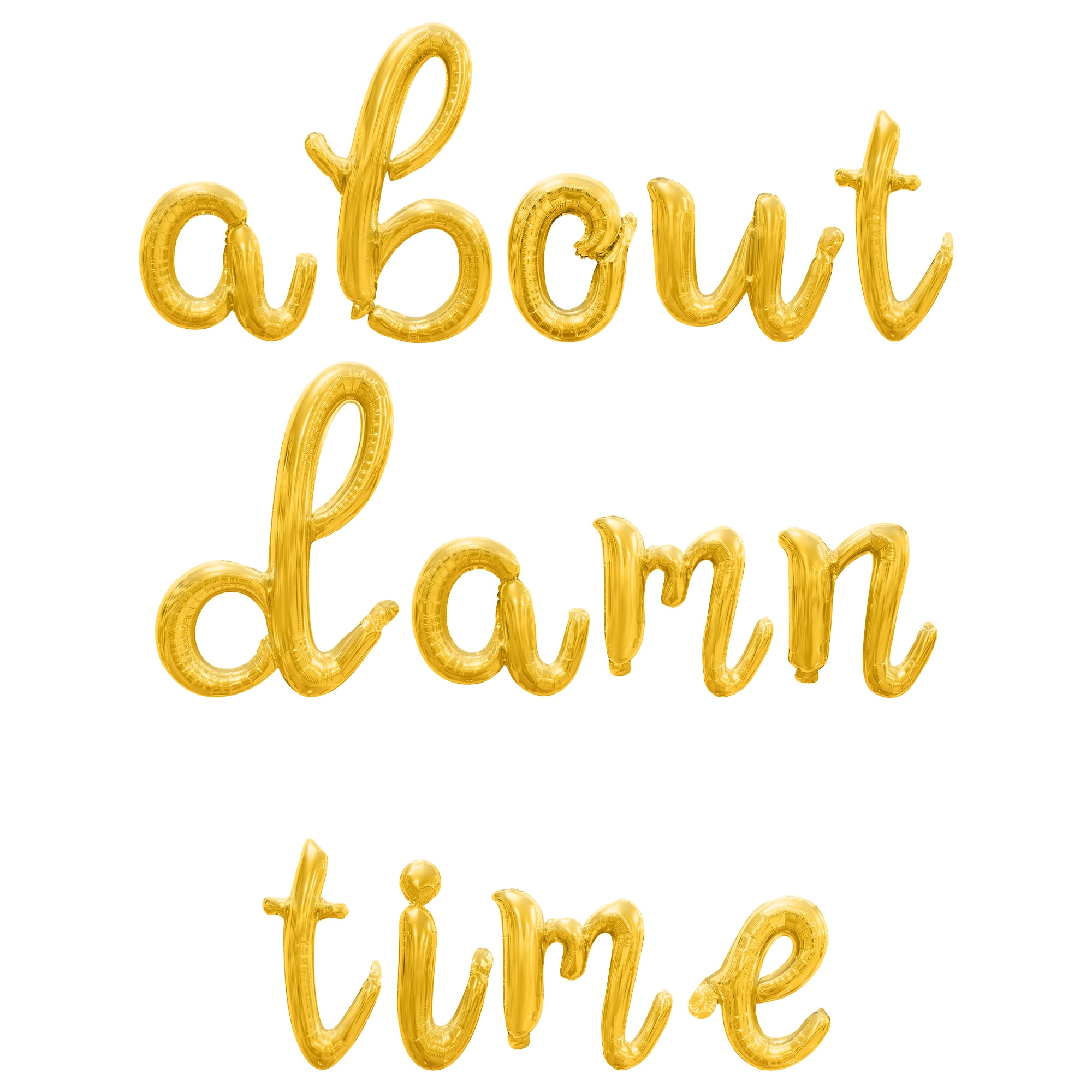 Cursive Script Letter Balloons - WE SAID YES 16" Inch Alphabet Letters ...