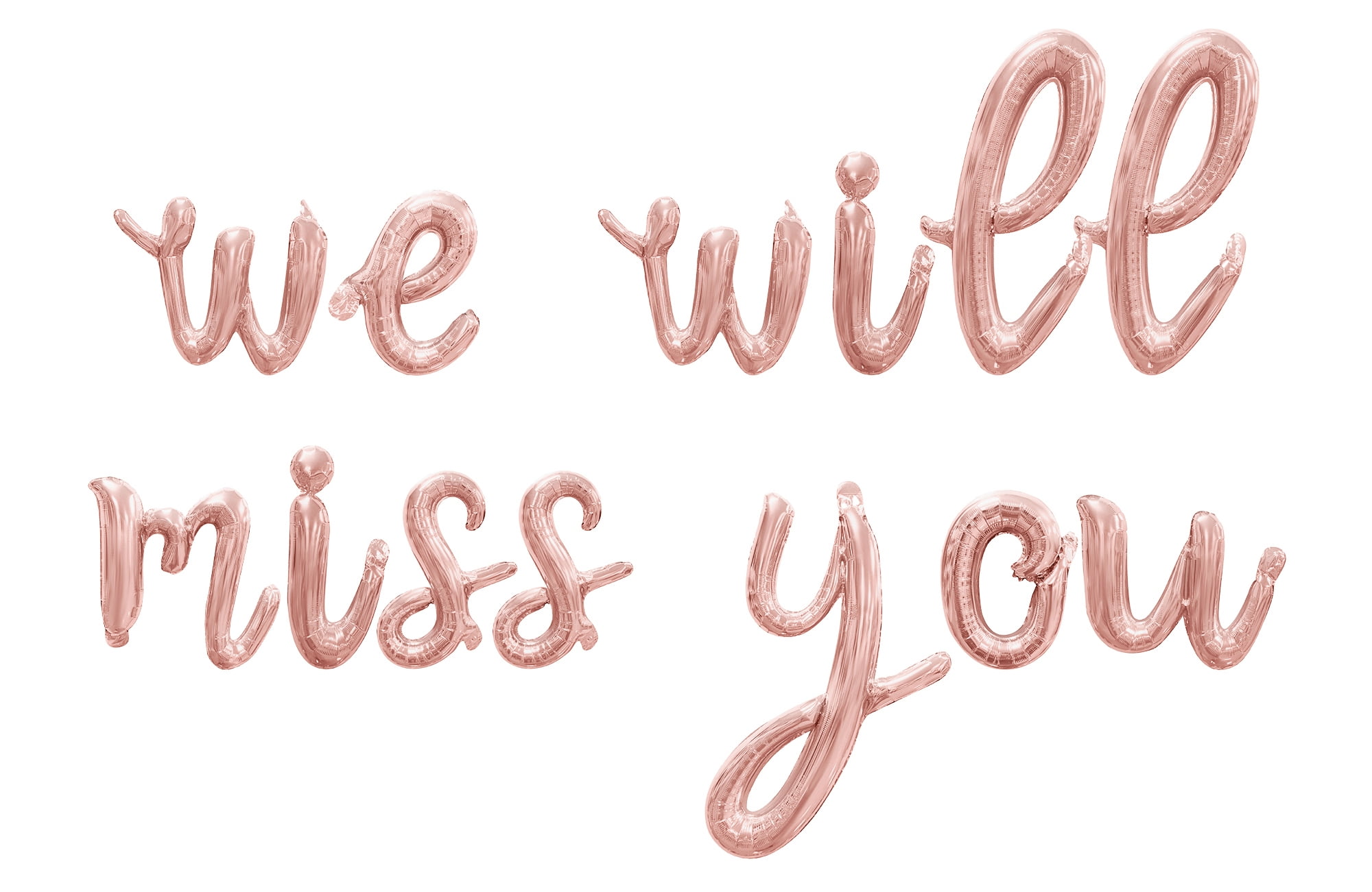 Cursive Script Letter Balloons -WE WILL MISS YOU 16" Inch Alphabet ...